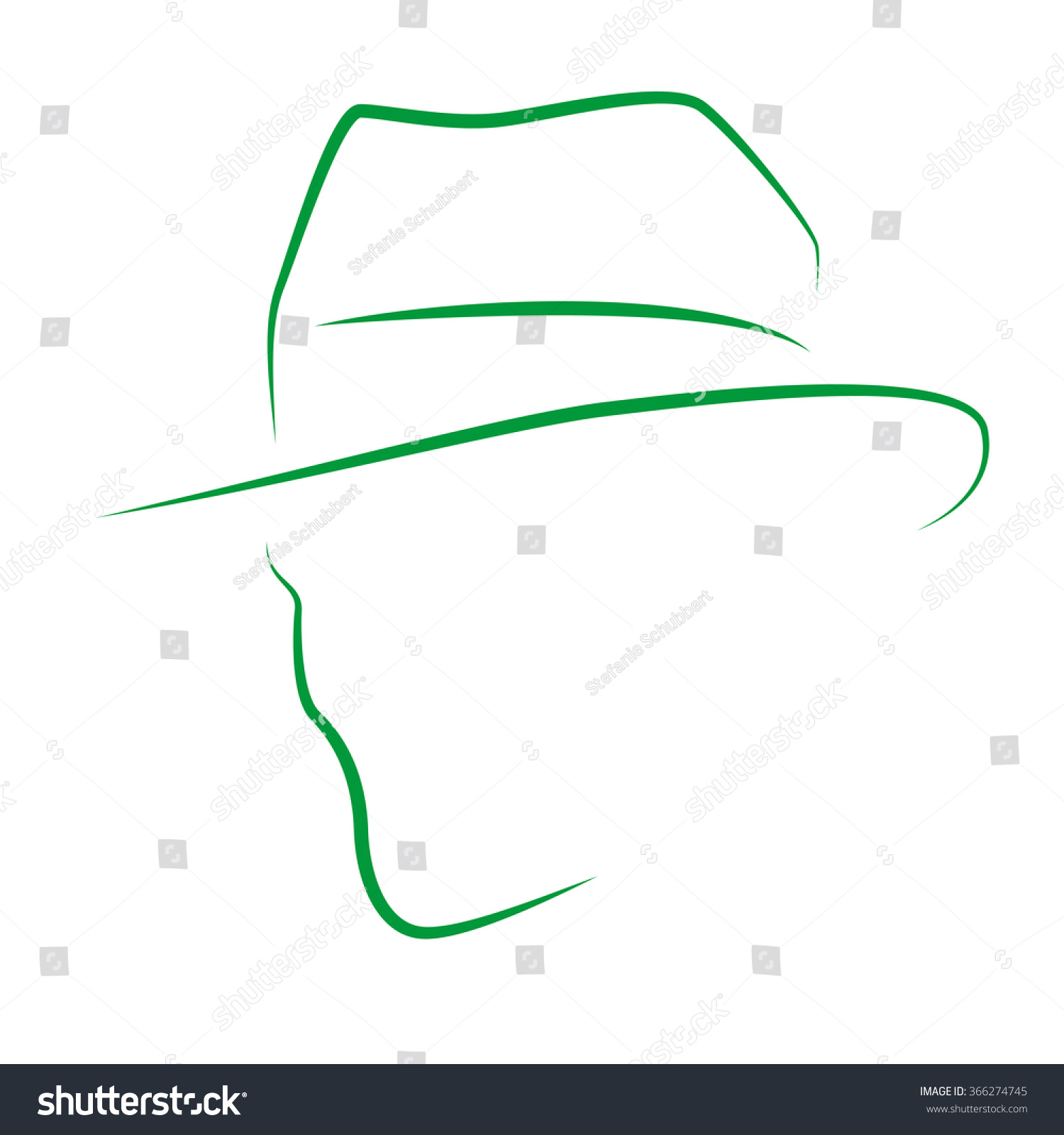 Head Face Silhouette Vector Abstract Stock Vector (Royalty Free ...