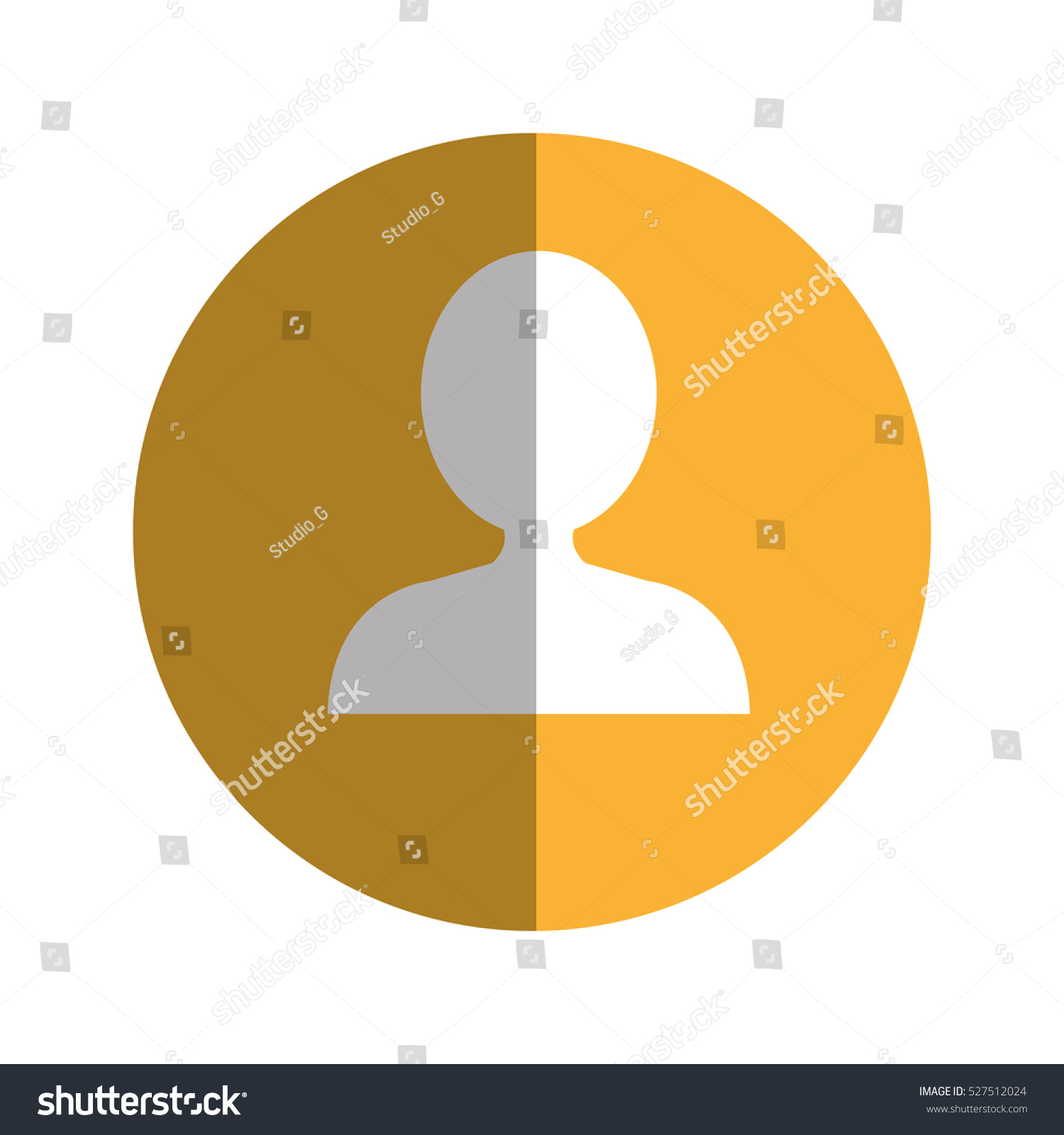 Head Human Profile Icon Stock Vector (Royalty Free) 527512024 ...