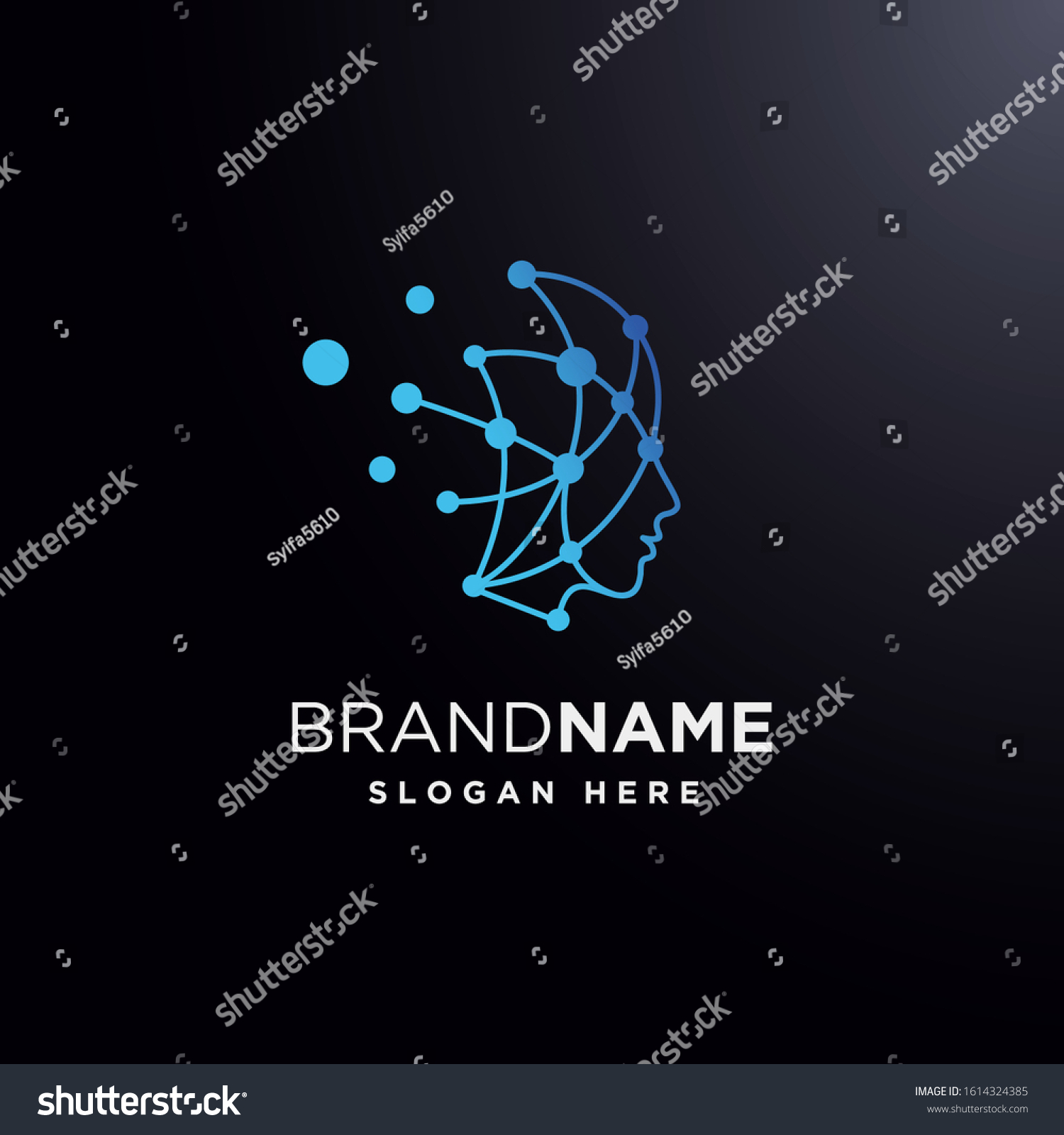 Head Human Smart Technology Logo Vector Stock Vector (Royalty Free ...