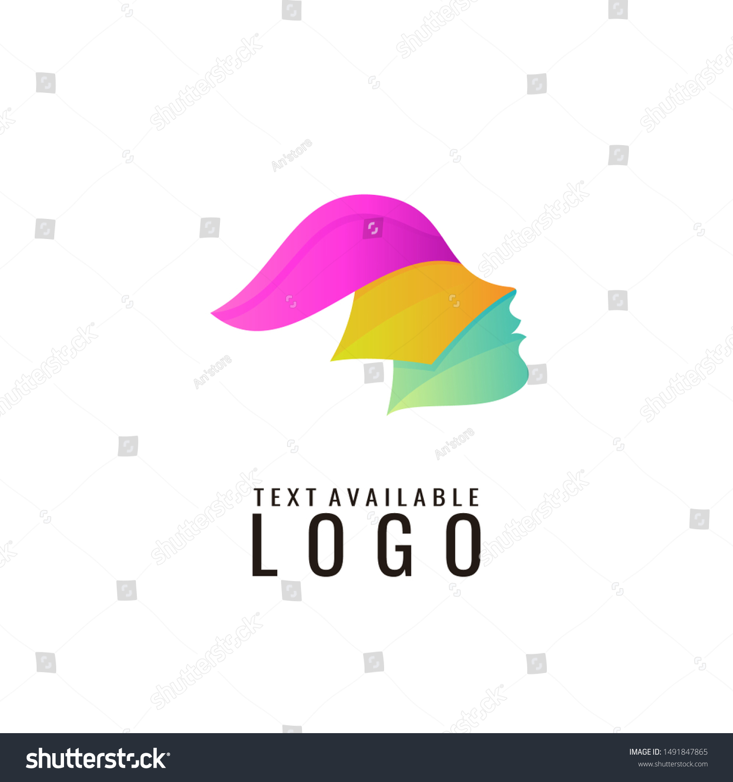 Head Logo People Design Template Stock Vector (Royalty Free) 1491847865 ...