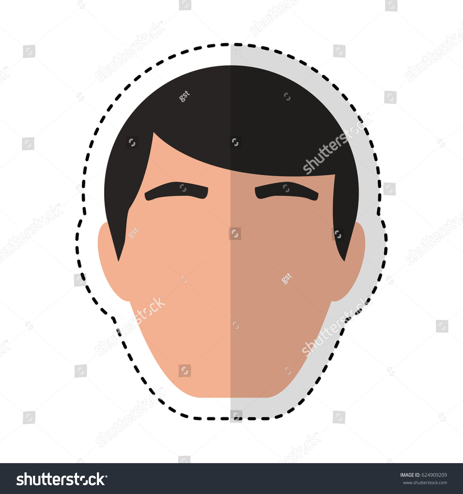 Head Man Avatar Icon Stock Vector (Royalty Free) 624909209 | Shutterstock