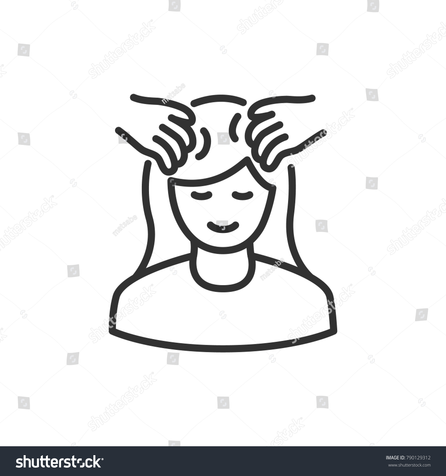 5,162 Head massage icon Images, Stock Photos & Vectors | Shutterstock