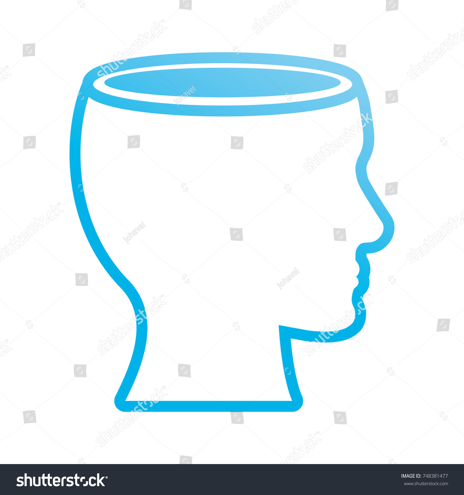 Head Pictogram Vector Illustration Stock Vector (Royalty Free ...