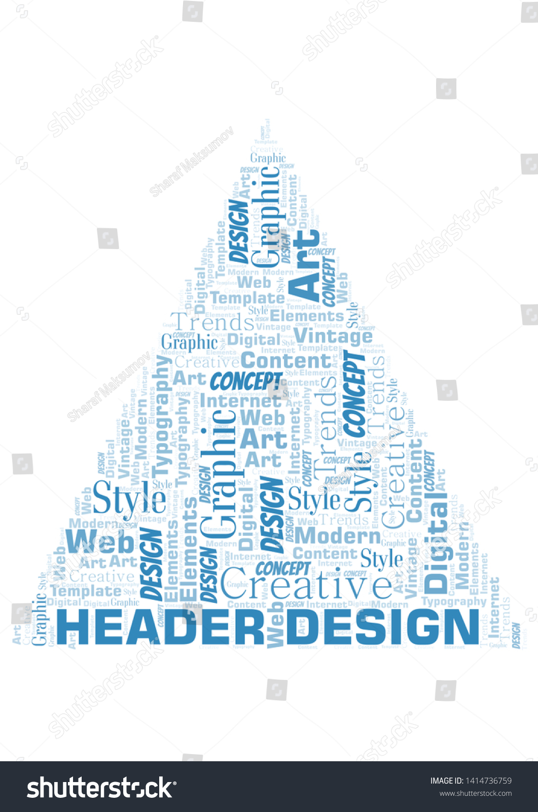 Header Design Word Cloud Wordcloud Made Stock Vector (Royalty Free ...