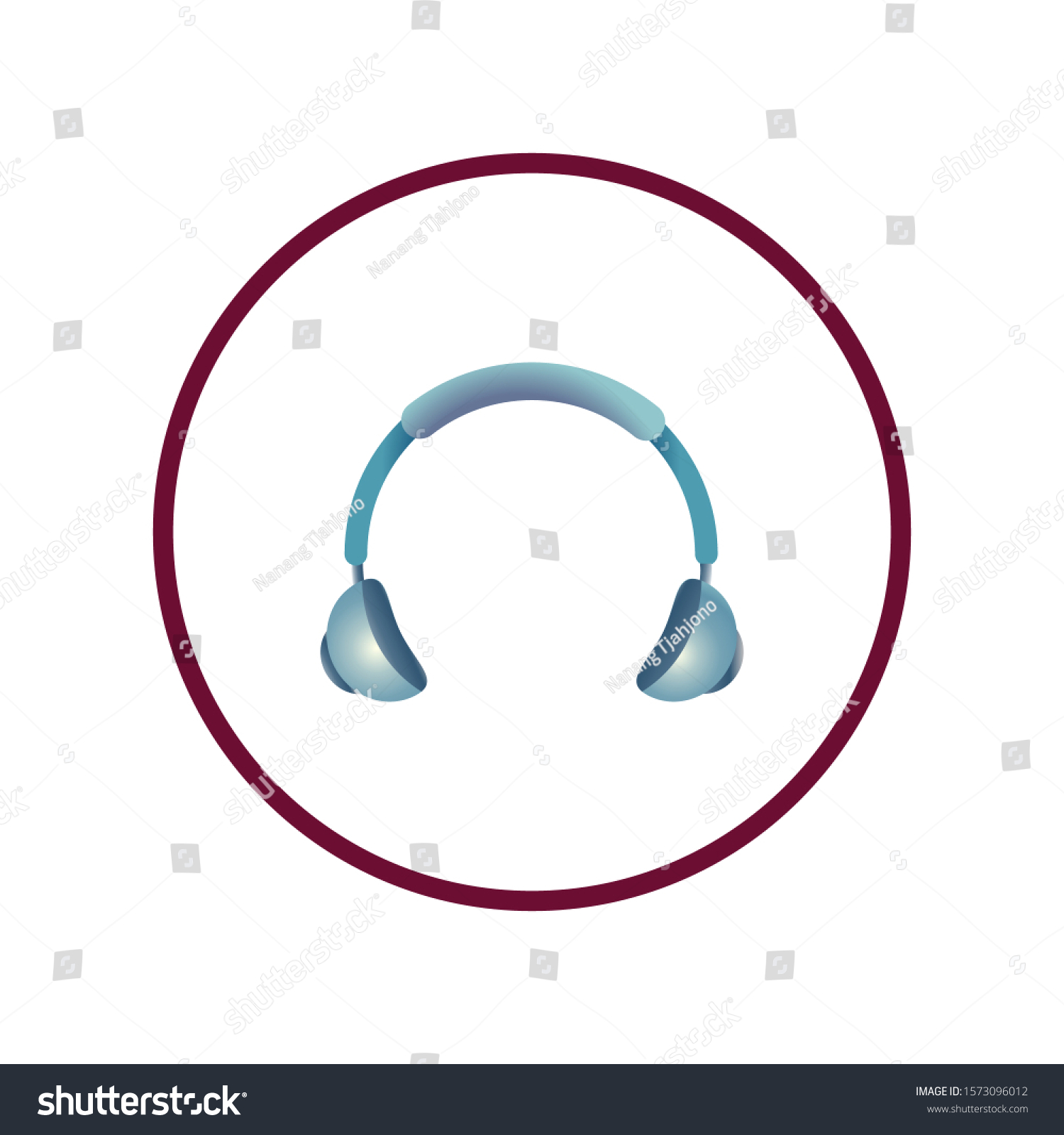 Headphone Logo Icon Design Template Stock Vector (Royalty Free ...