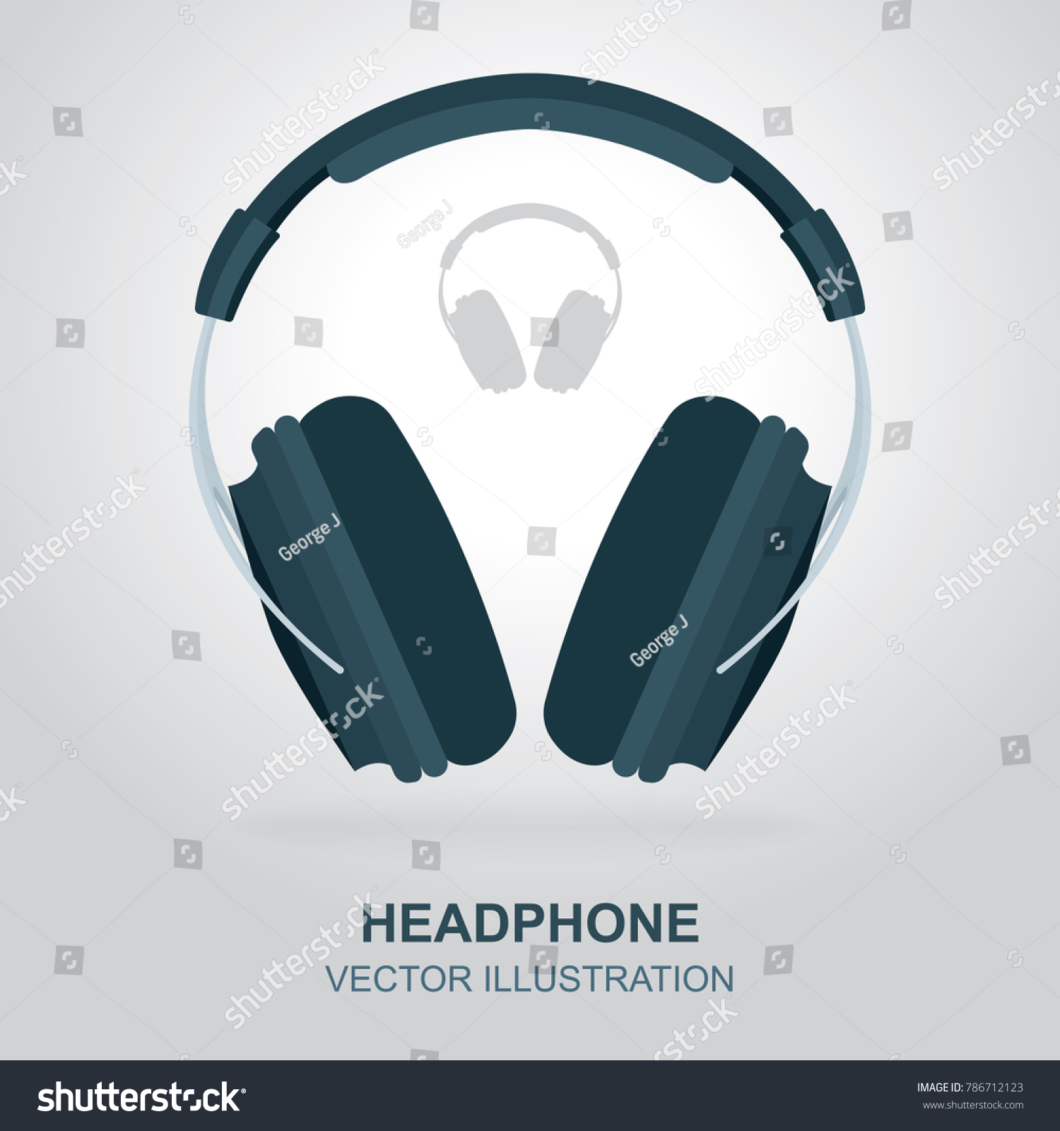 Headphone Vector Illustration: เวกเตอร์สต็อก (ปลอดค่าลิขสิทธิ์ ...