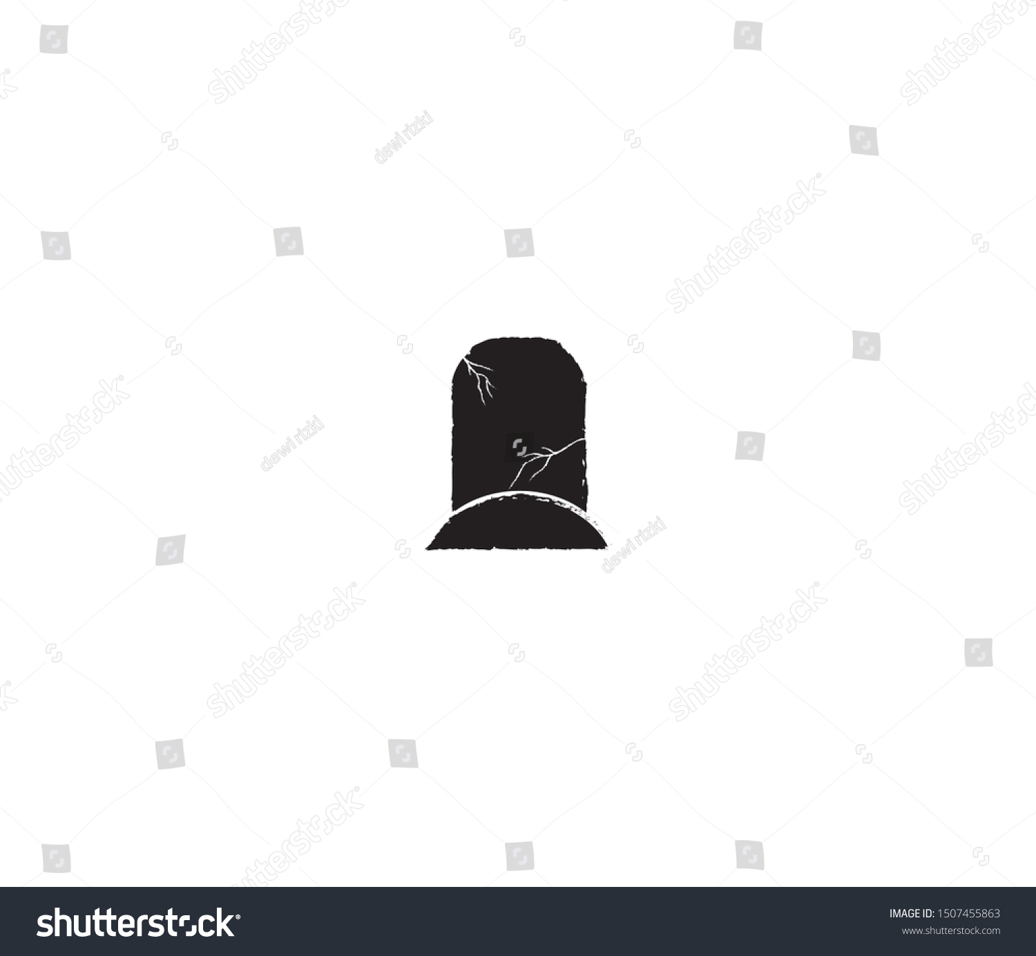 Headstone Icon Vector Design Element Logo: vector de stock (libre de ...