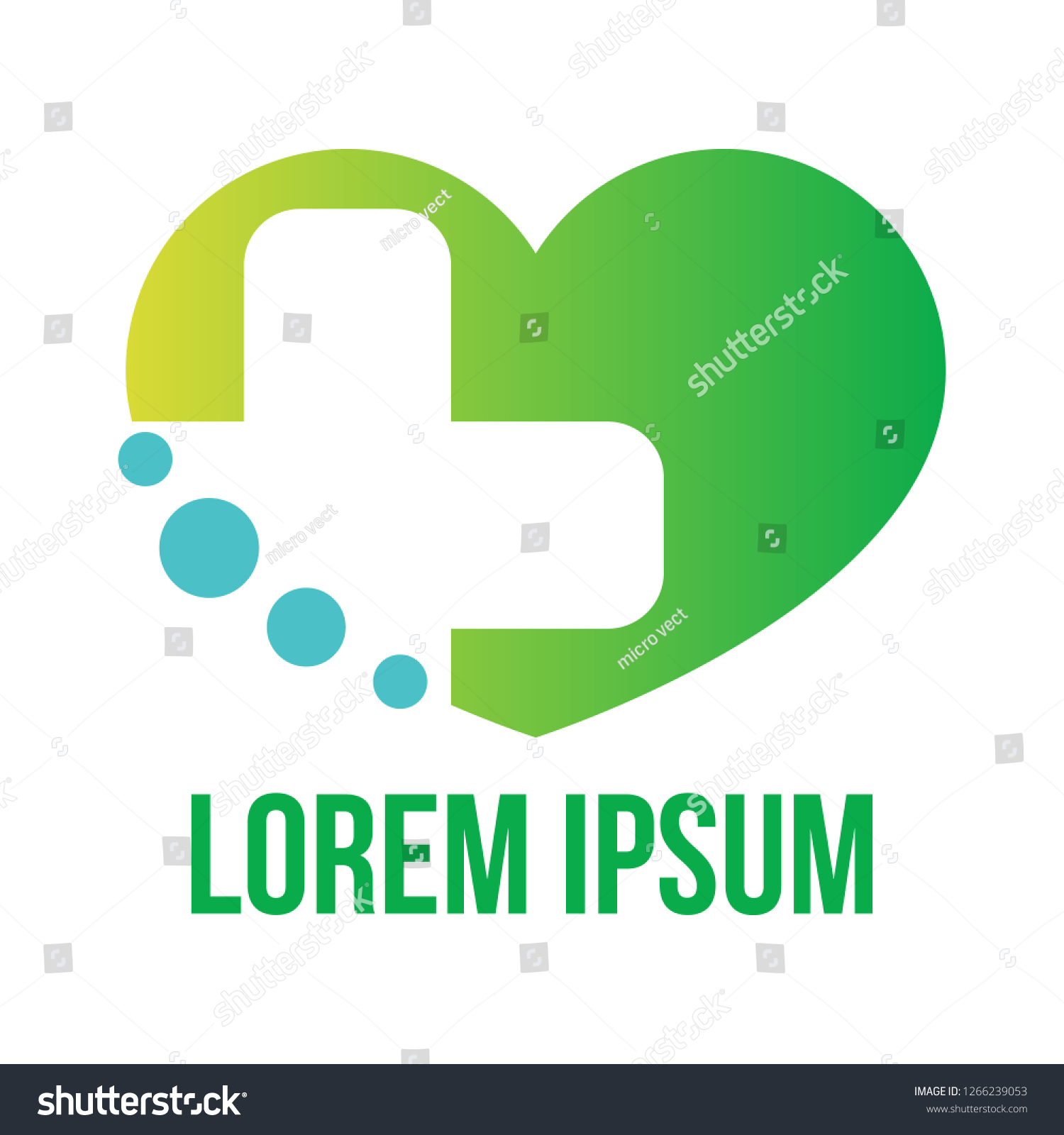 Healing Logo Design Stock Vector (Royalty Free) 1266239053