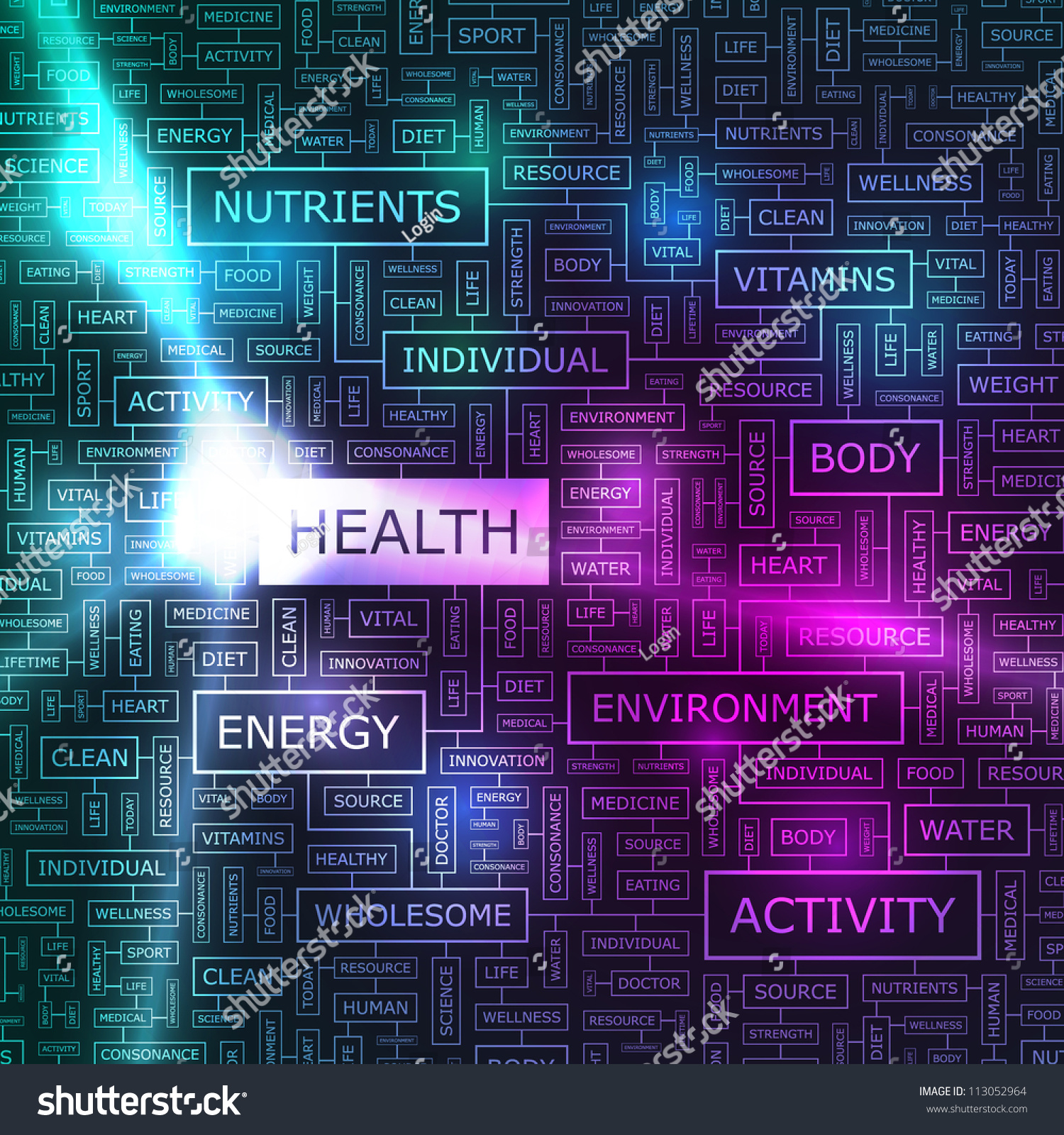 Health. Abstract Background. Stock Vector Illustration 113052964 ...