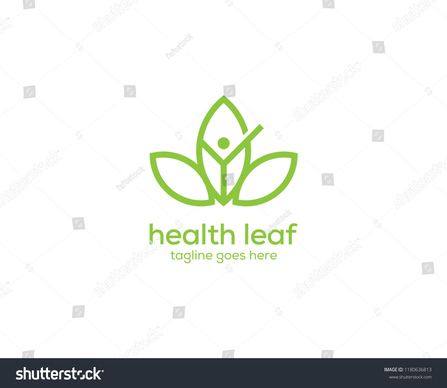Health Leaf Logo Vector Design Template Stock Vector (Royalty Free ...