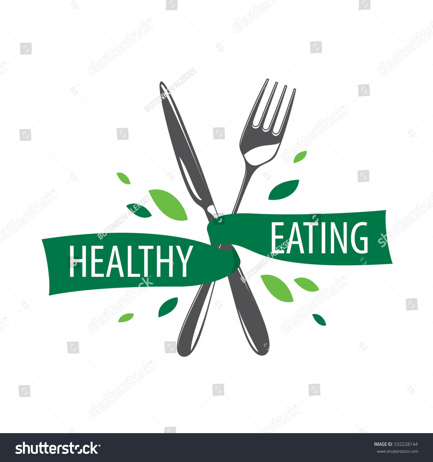 logo vectoriel saine alimentation : image vectorielle de stock (libre ...