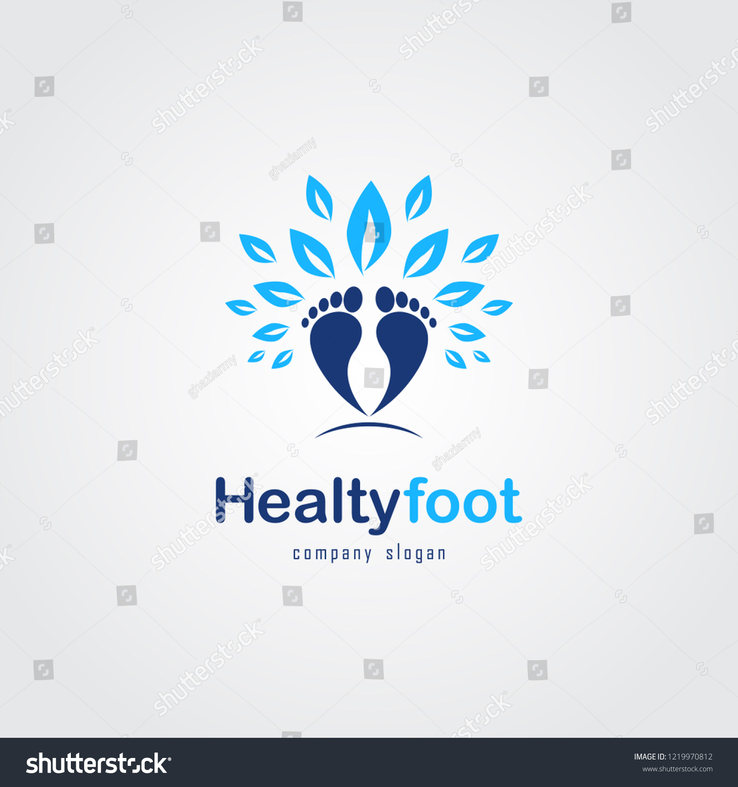 Healthy Foot Logo Vector Stock Vector (Royalty Free) 1219970812 ...