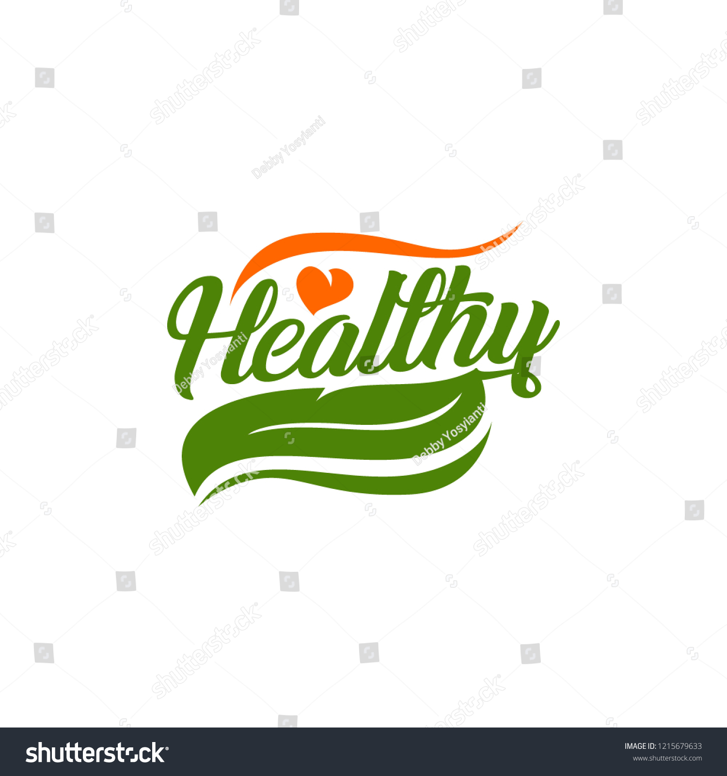 Healthy Logo Design: เวกเตอร์สต็อก (ปลอดค่าลิขสิทธิ์) 1215679633 ...