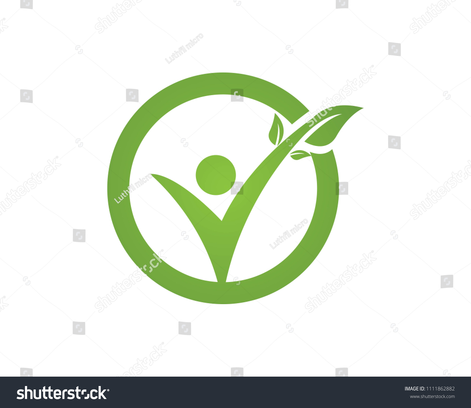 Healthy Logos Template: เวกเตอร์สต็อก (ปลอดค่าลิขสิทธิ์) 1111862882 ...