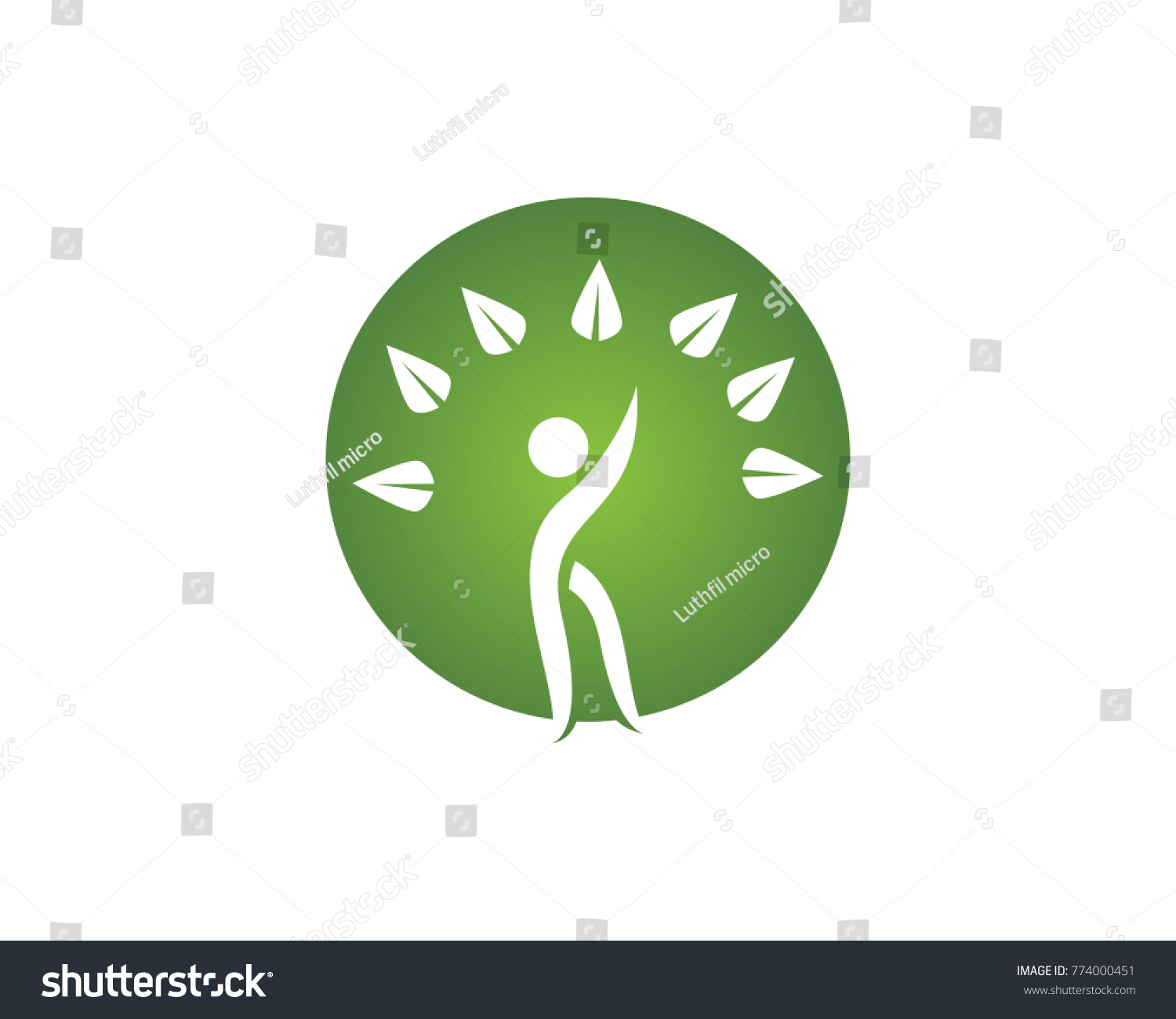 Healthy Logos Template : image vectorielle de stock (libre de droits ...