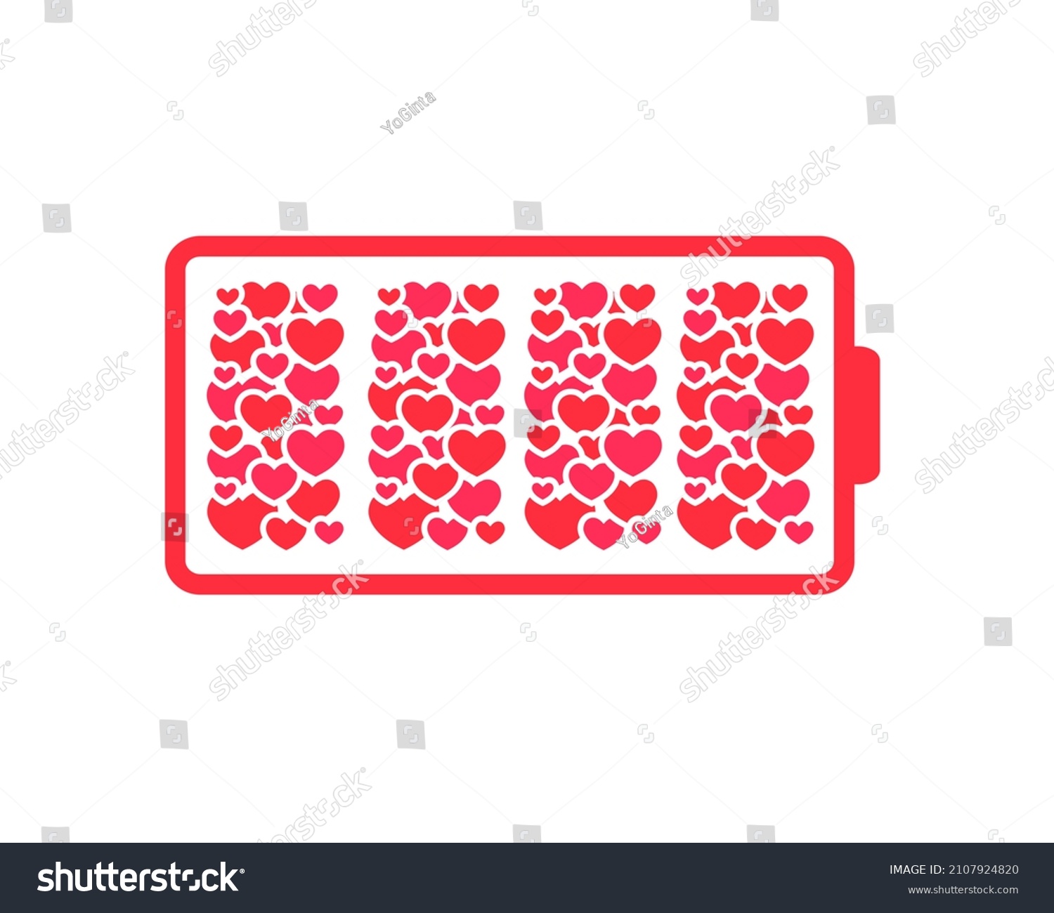 Heart Battery Icon Vector Illustration Stock Vector (Royalty Free ...