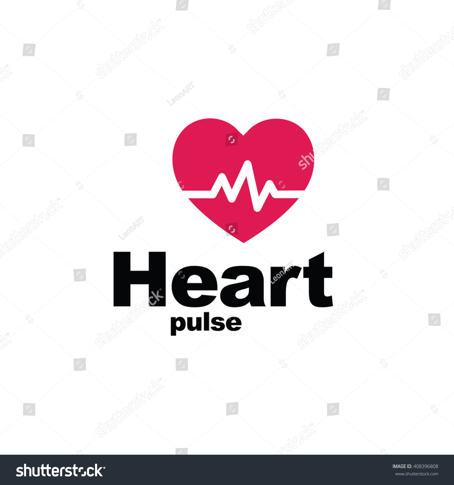 Heart Beat Symbol Design Element 스톡 벡터(사용료 없음) 408396808 - Shutterstock