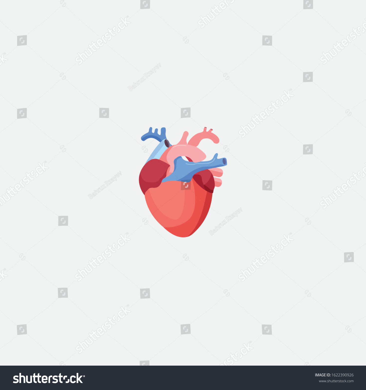 Heart Graphic Element Illustration Template Design Stock Vector ...