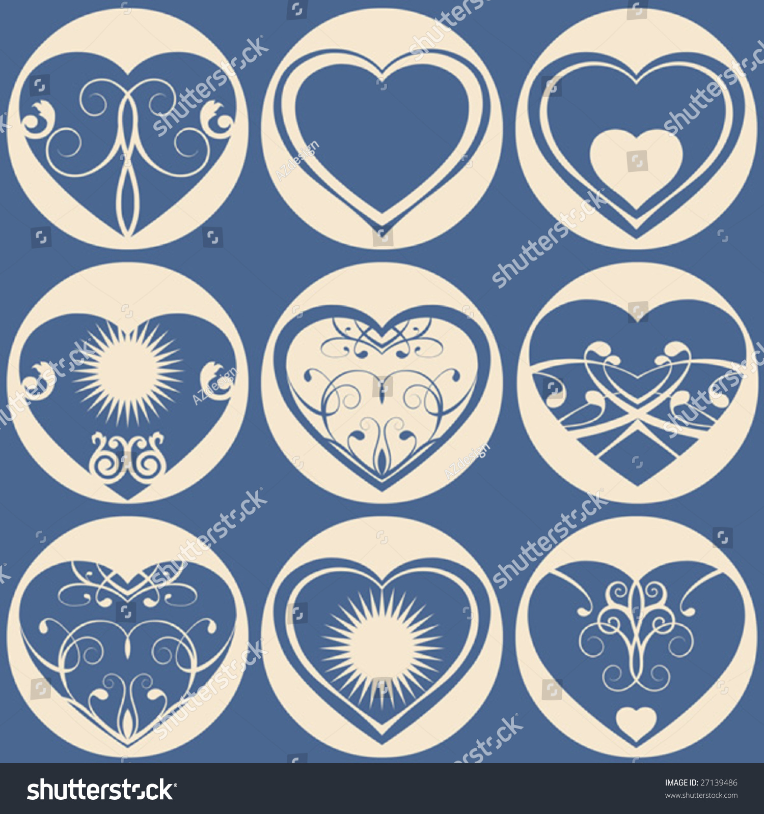 Heart Icon Set Stock Vector (Royalty Free) 27139486 | Shutterstock