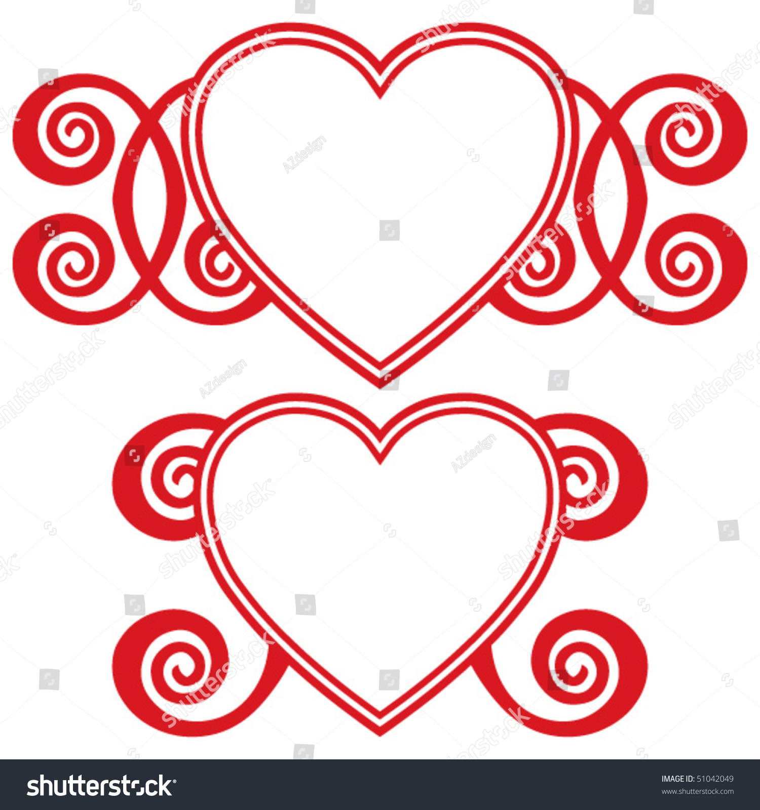 Heart Shape Frame Vector Image Stock Vector (Royalty Free) 51042049 ...