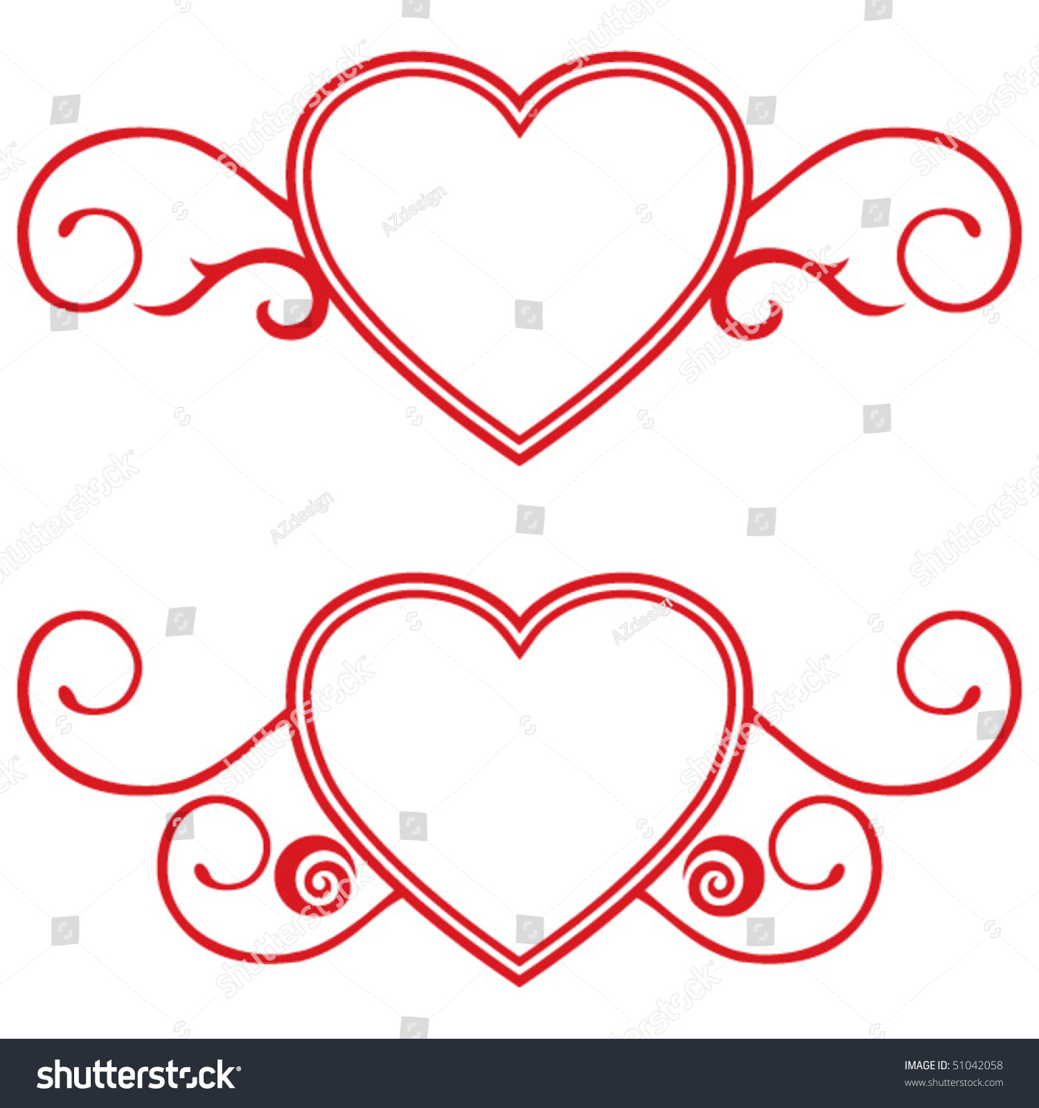 Heart Shape Frame Vector Image Stock Vector (Royalty Free) 51042058 ...