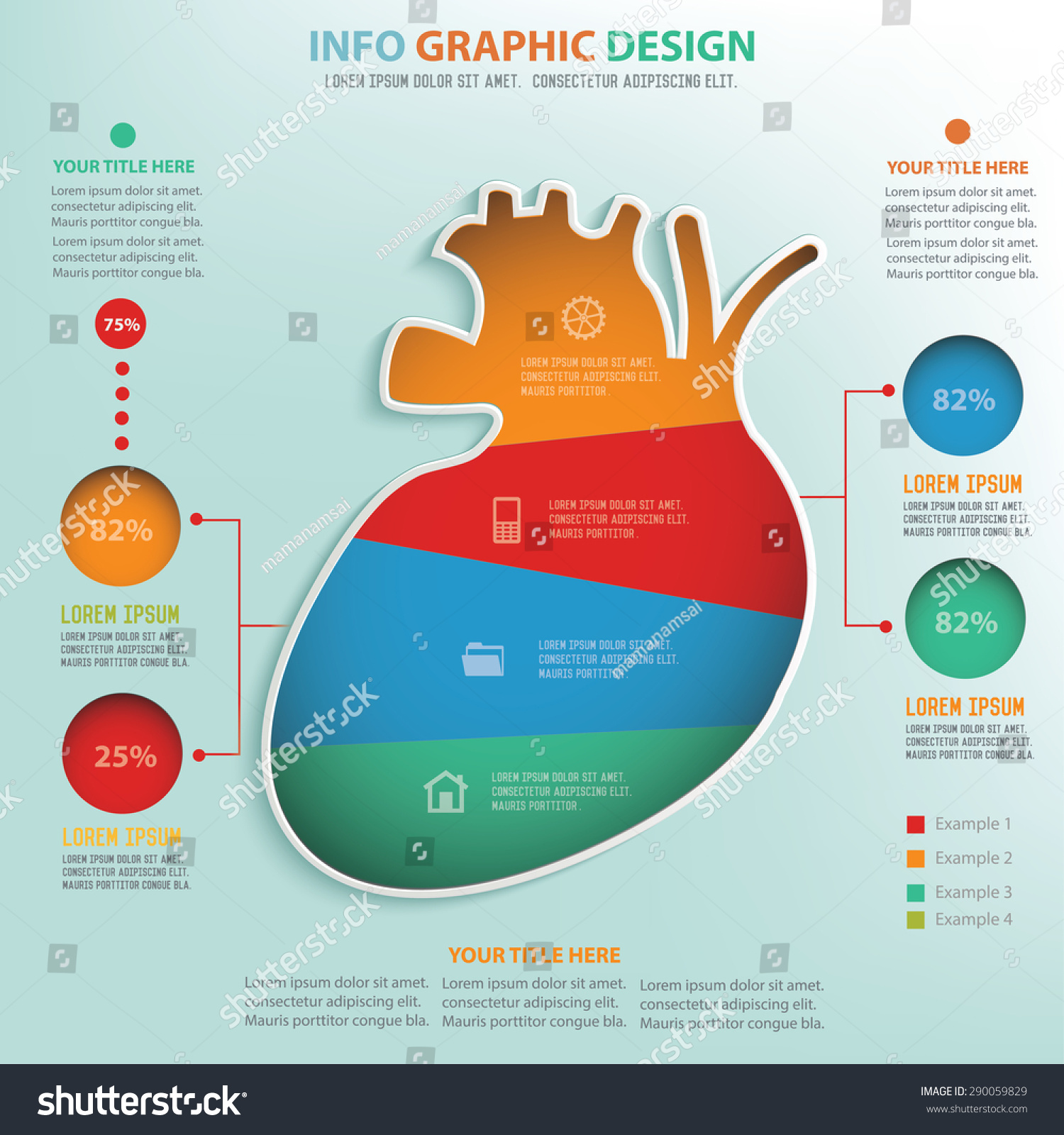 Heart Info Graphic Design Data Concept Stock Vector (Royalty Free ...