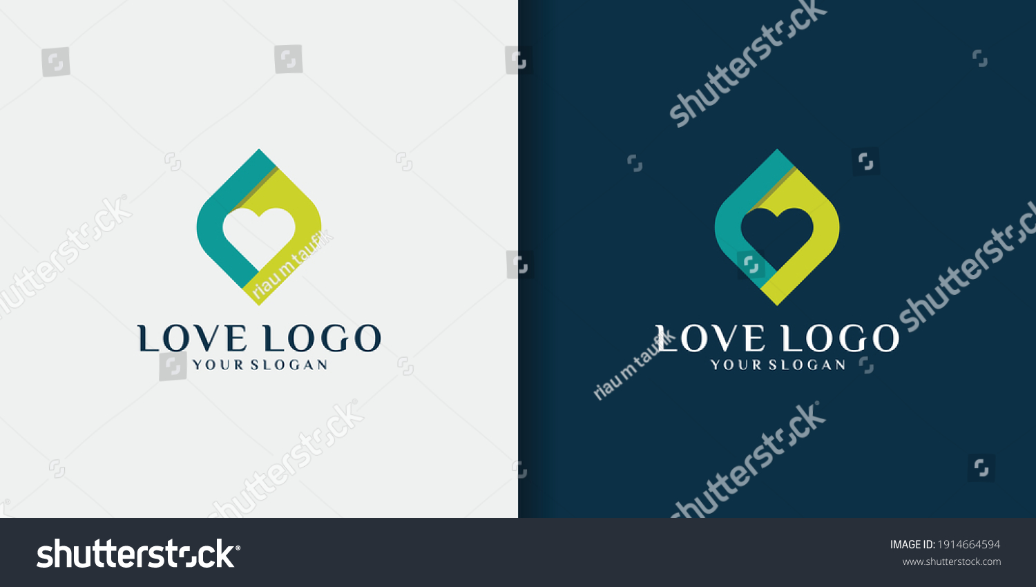 Heart Logo Design Vector Template Stock Vector (Royalty Free ...