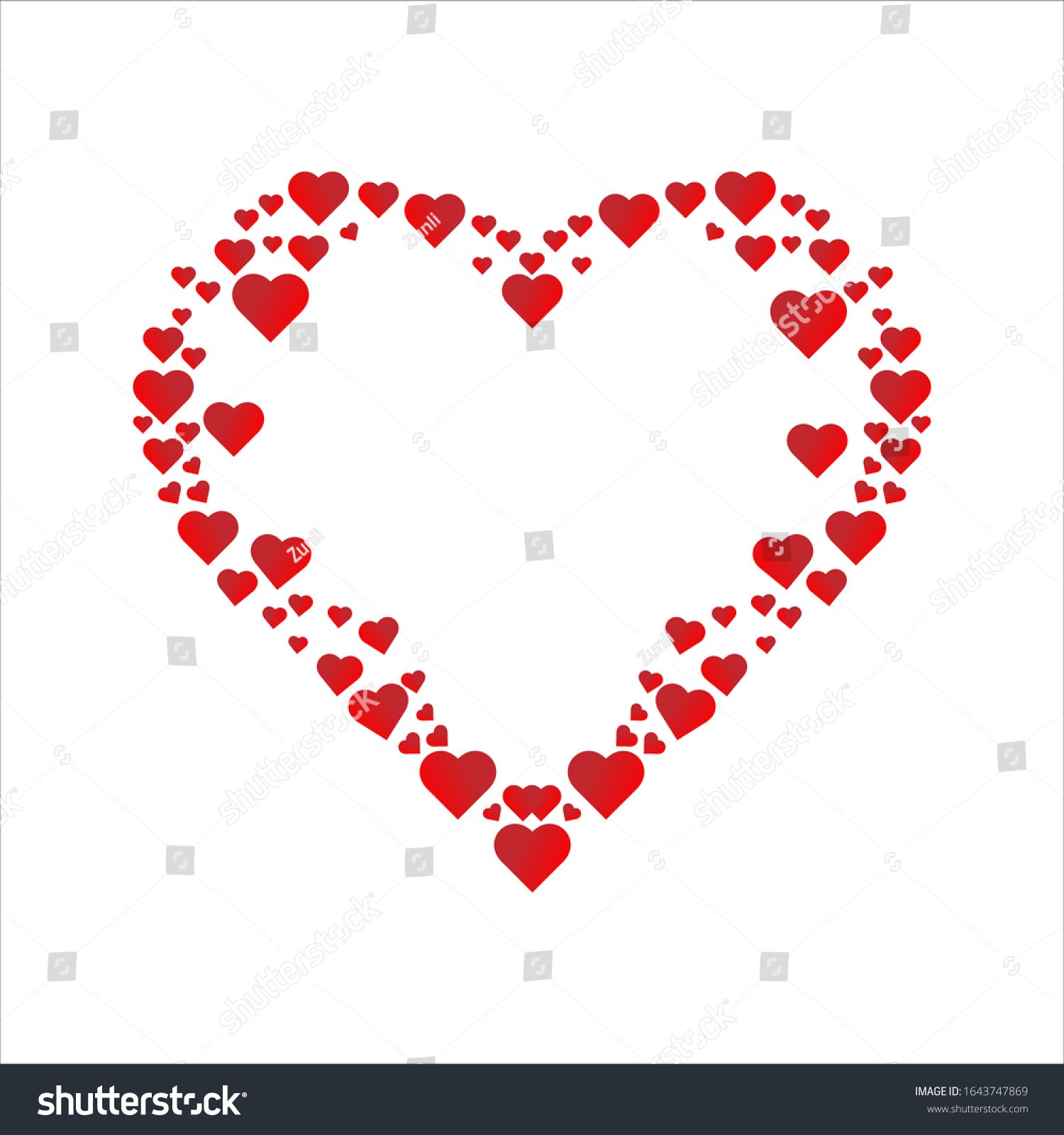 Heart Love Vector Stylish Illustrations Elements Stock Vector (Royalty ...