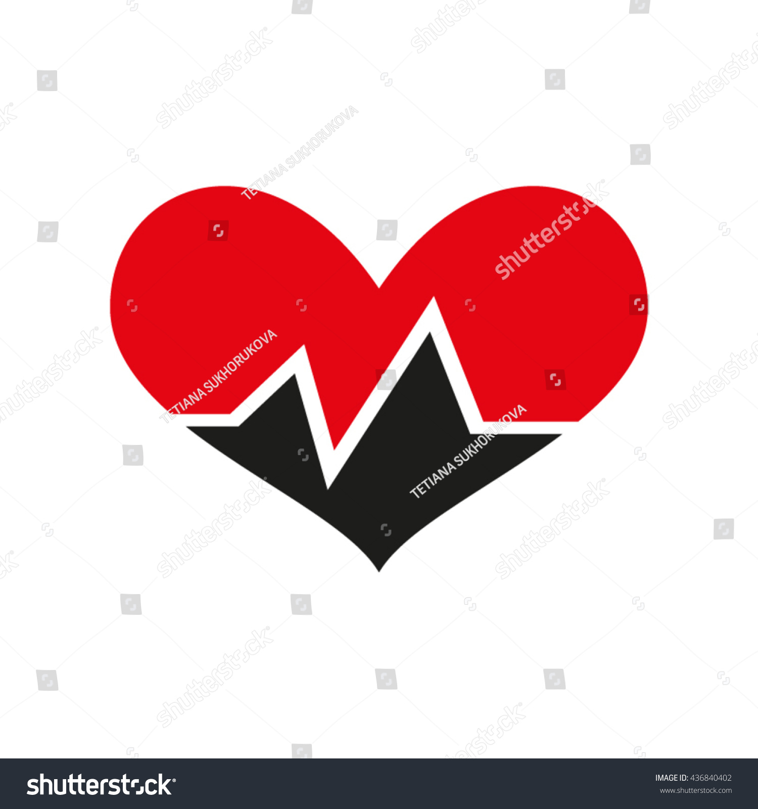 Heart Palpitations Vector Illustration Stock Vector (Royalty Free ...