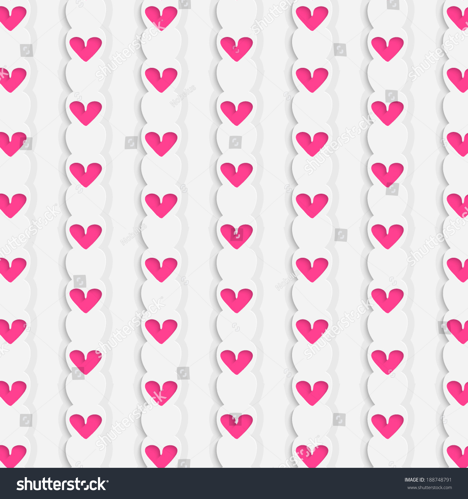 Heart Pattern Background Seamless Heart Wallpaper: vector de stock ...