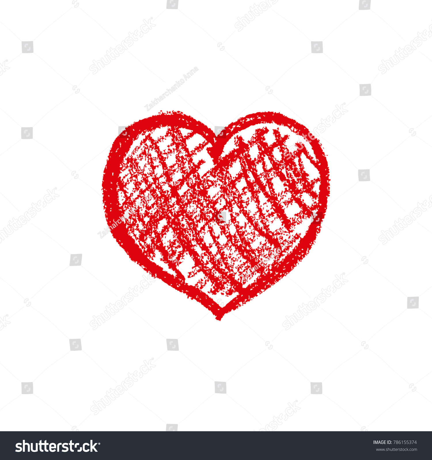 Heart Shape Sketch Frame Vector Illustration Stock Vector (Royalty Free ...