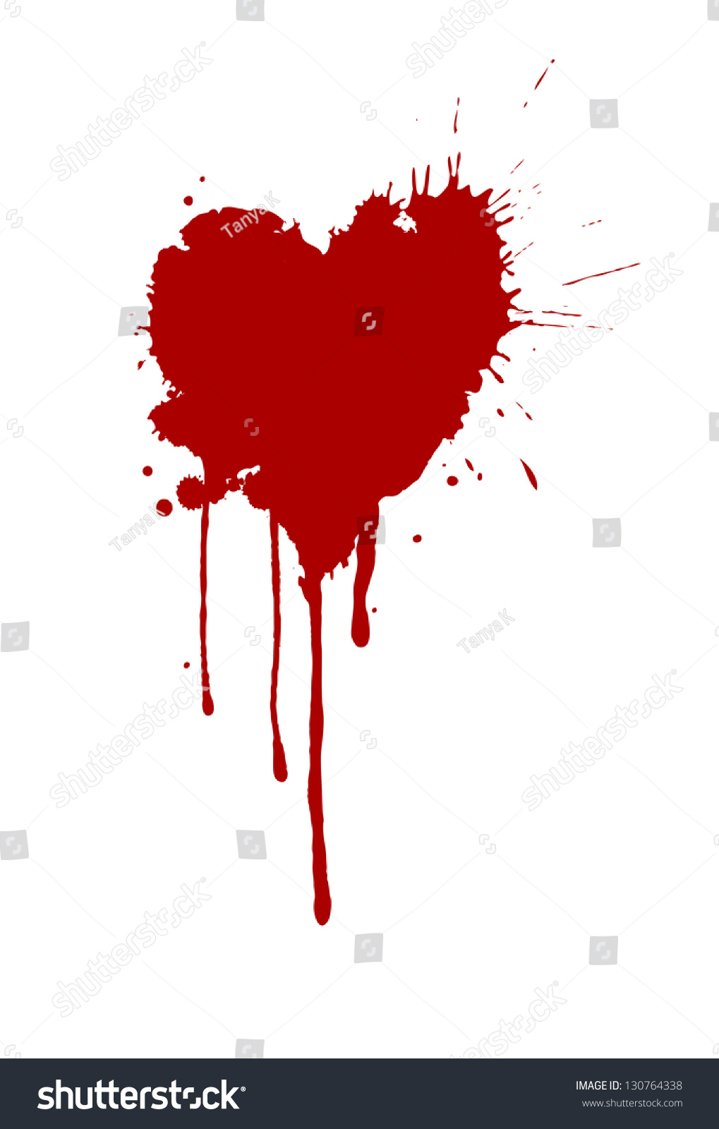 Heartshaped Splash Stock Vector (Royalty Free) 130764338 | Shutterstock