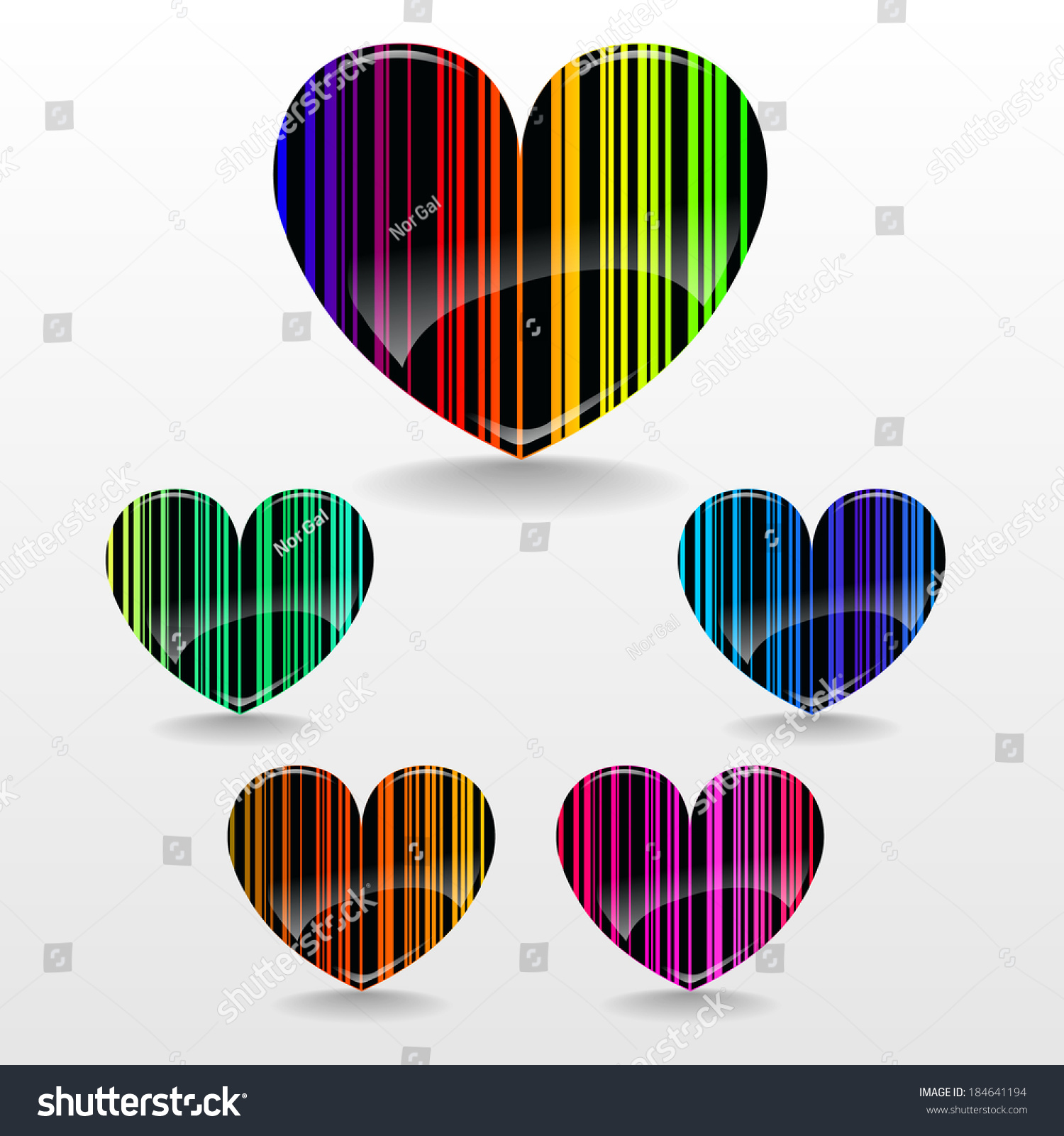 Heart Shaped Barcode Vector Graphic Stock Vector (Royalty Free ...