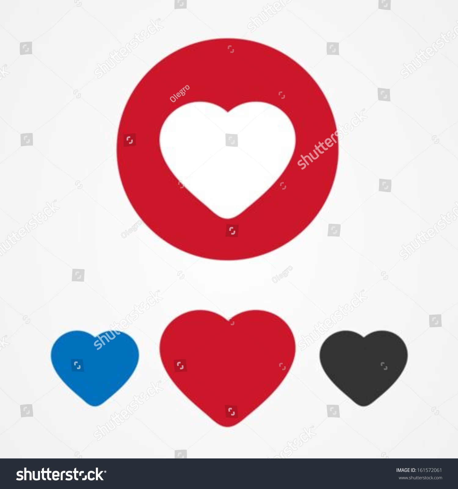 Heart Symbol Stock Vector (Royalty Free) 161572061 | Shutterstock