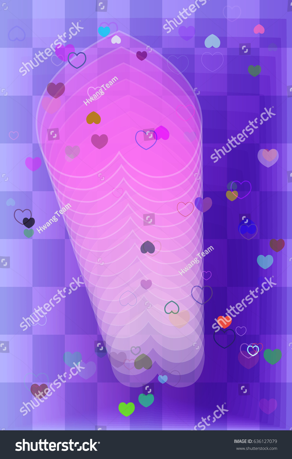 Heart Template Elements Stock Vector (Royalty Free) 636127079 ...