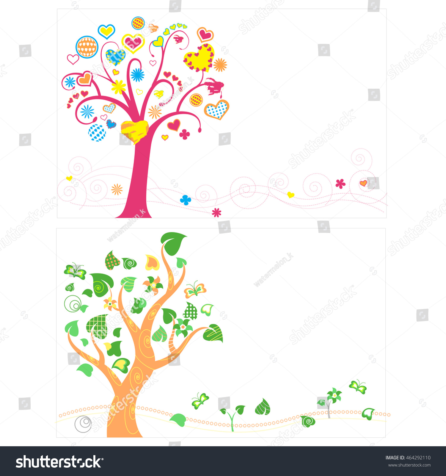 Heart Tree Illustration Stock Vector (Royalty Free) 464292110