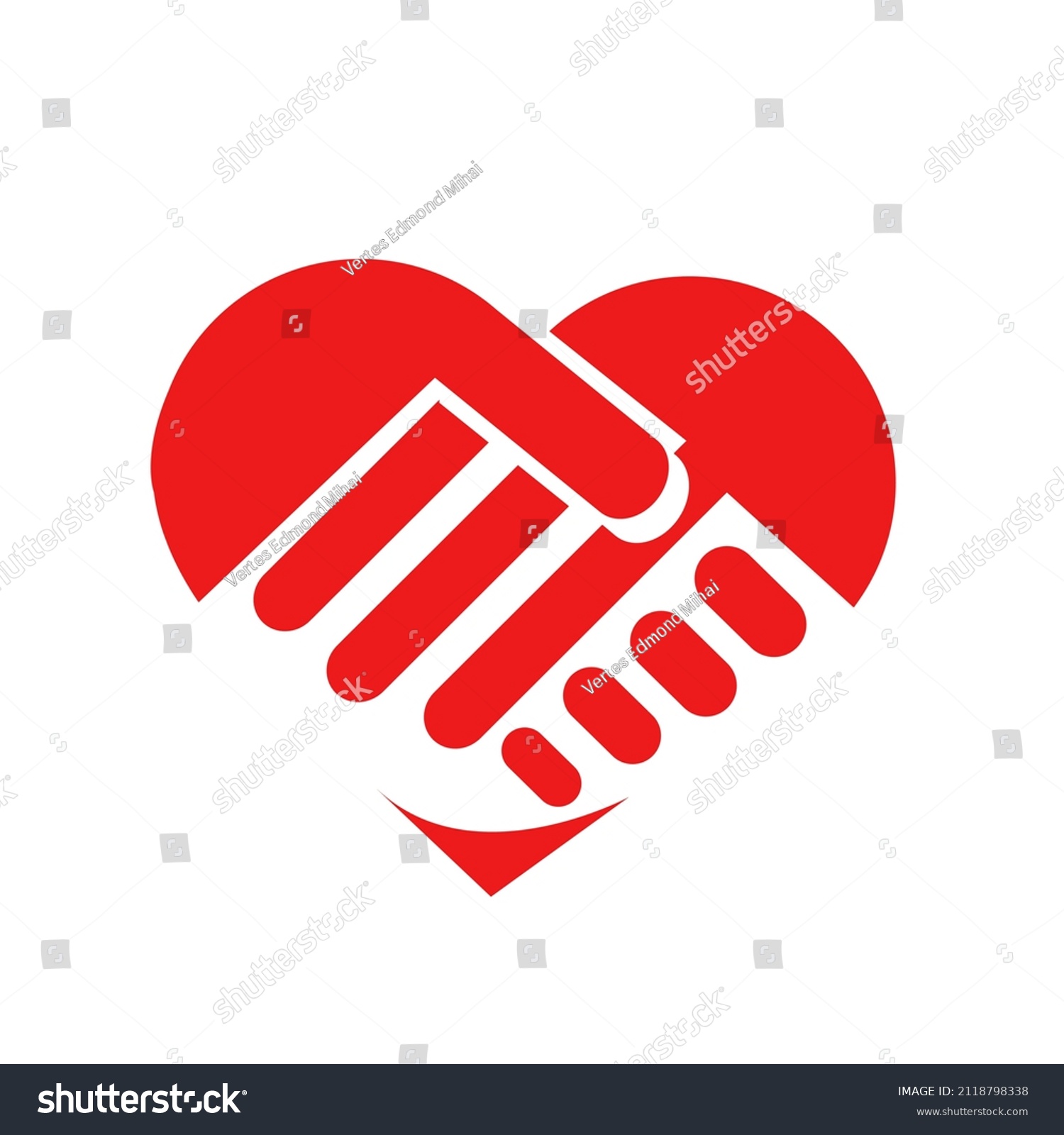Heart Hands Vector Illustration Stock Vector (Royalty Free) 2118798338 ...