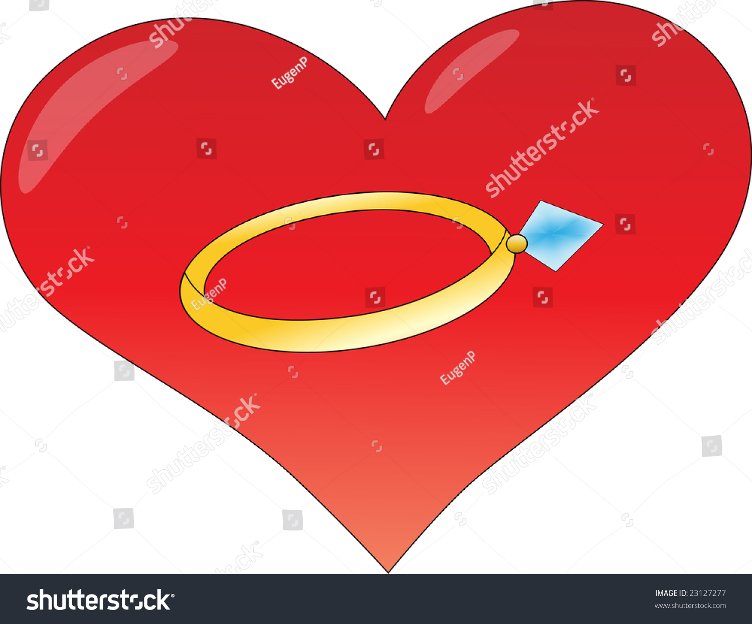 Heart Ring Stock Vector (Royalty Free) 23127277