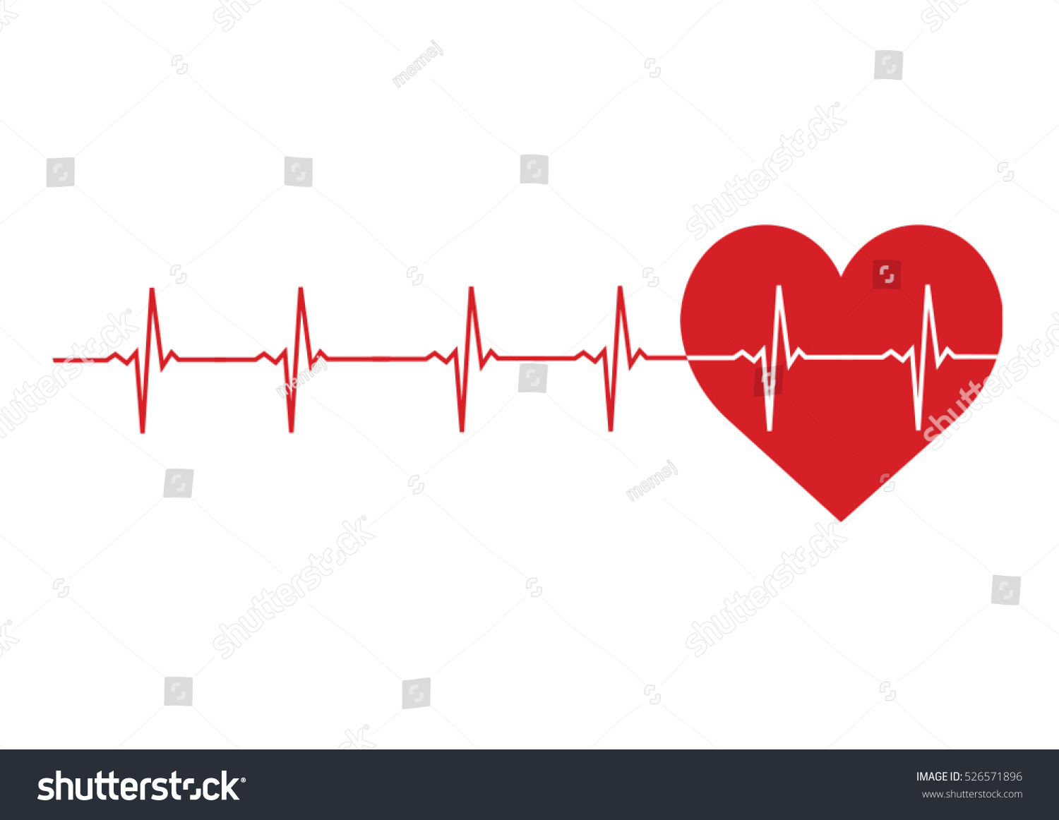 Heartbeat Stock Vector (Royalty Free) 526571896 | Shutterstock