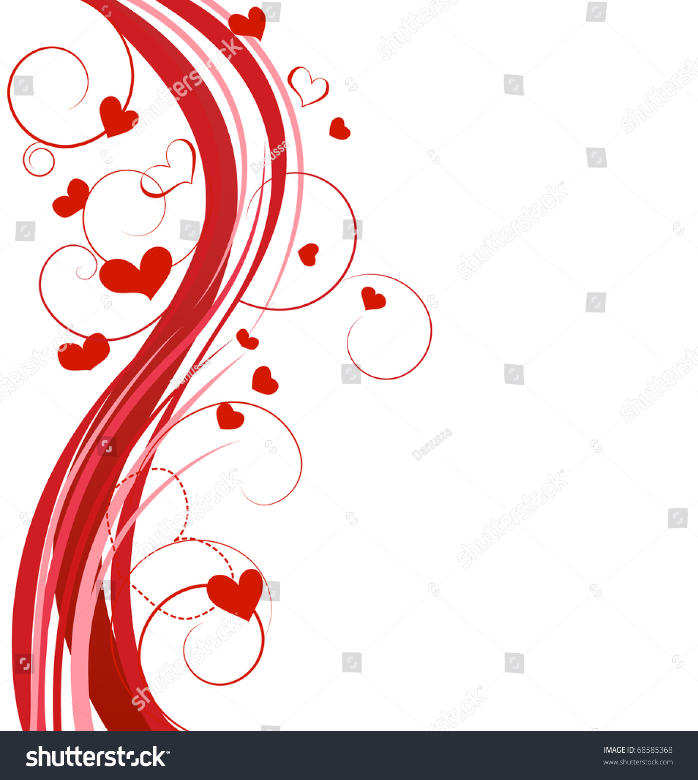 Hearts Background Stock Vector (Royalty Free) 68585368 | Shutterstock