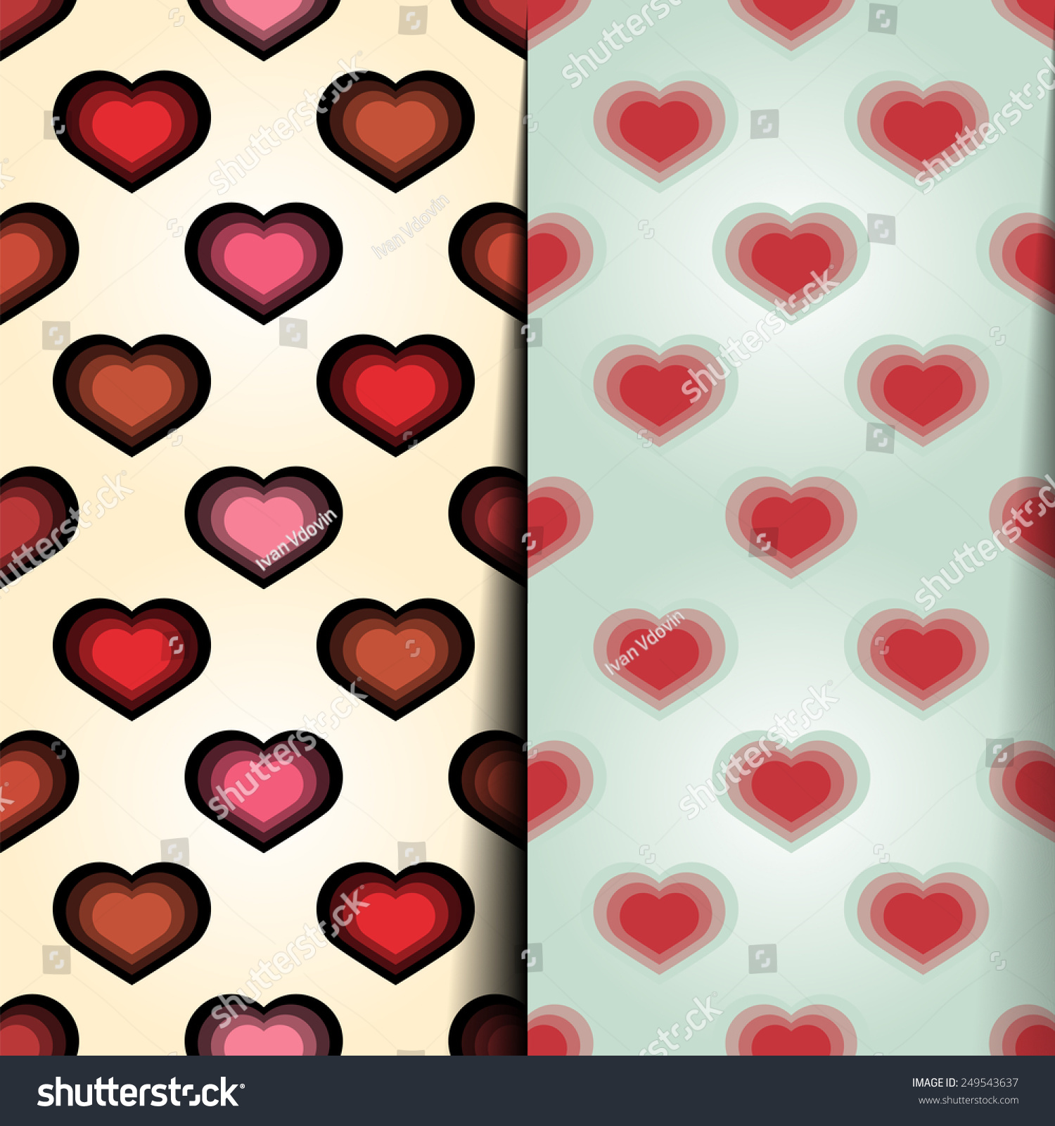 Hearts Logo Vector Decorative Element Stock Vector (Royalty Free) 249543637