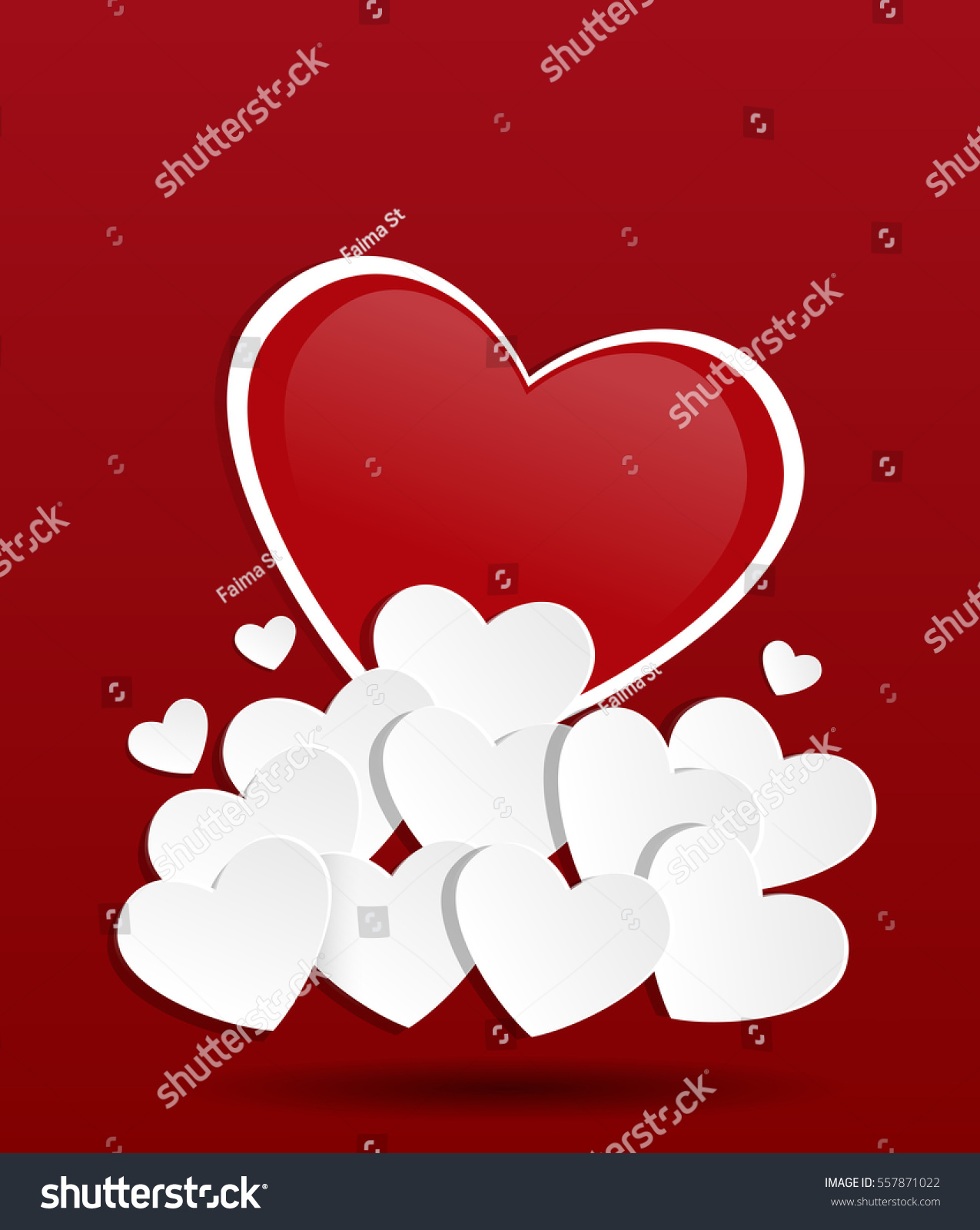 Hearts Love Vector Stock Vector (Royalty Free) 557871022 | Shutterstock