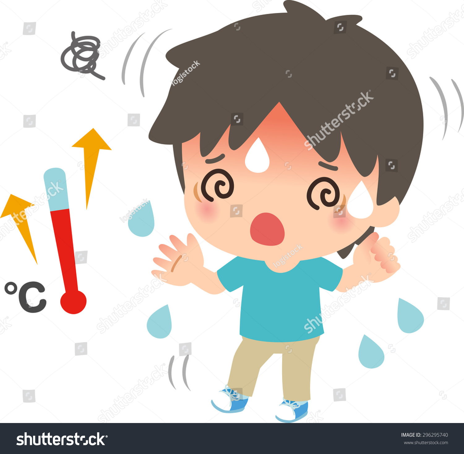 Heat Stroke Stock Vector (Royalty Free) 296295740 | Shutterstock