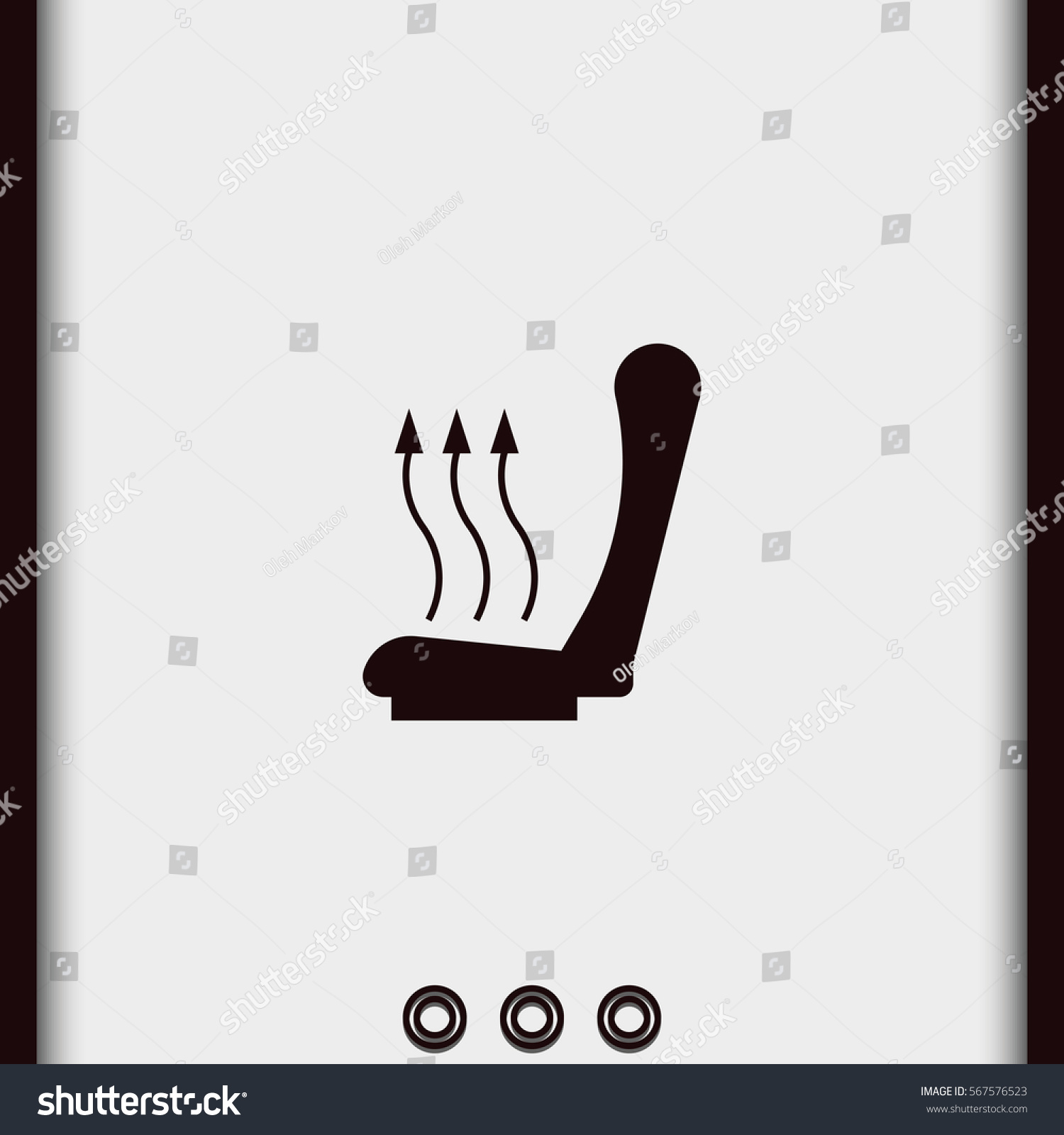 Heated Seat Icon Stock Vector (Royalty Free) 567576523 | Shutterstock