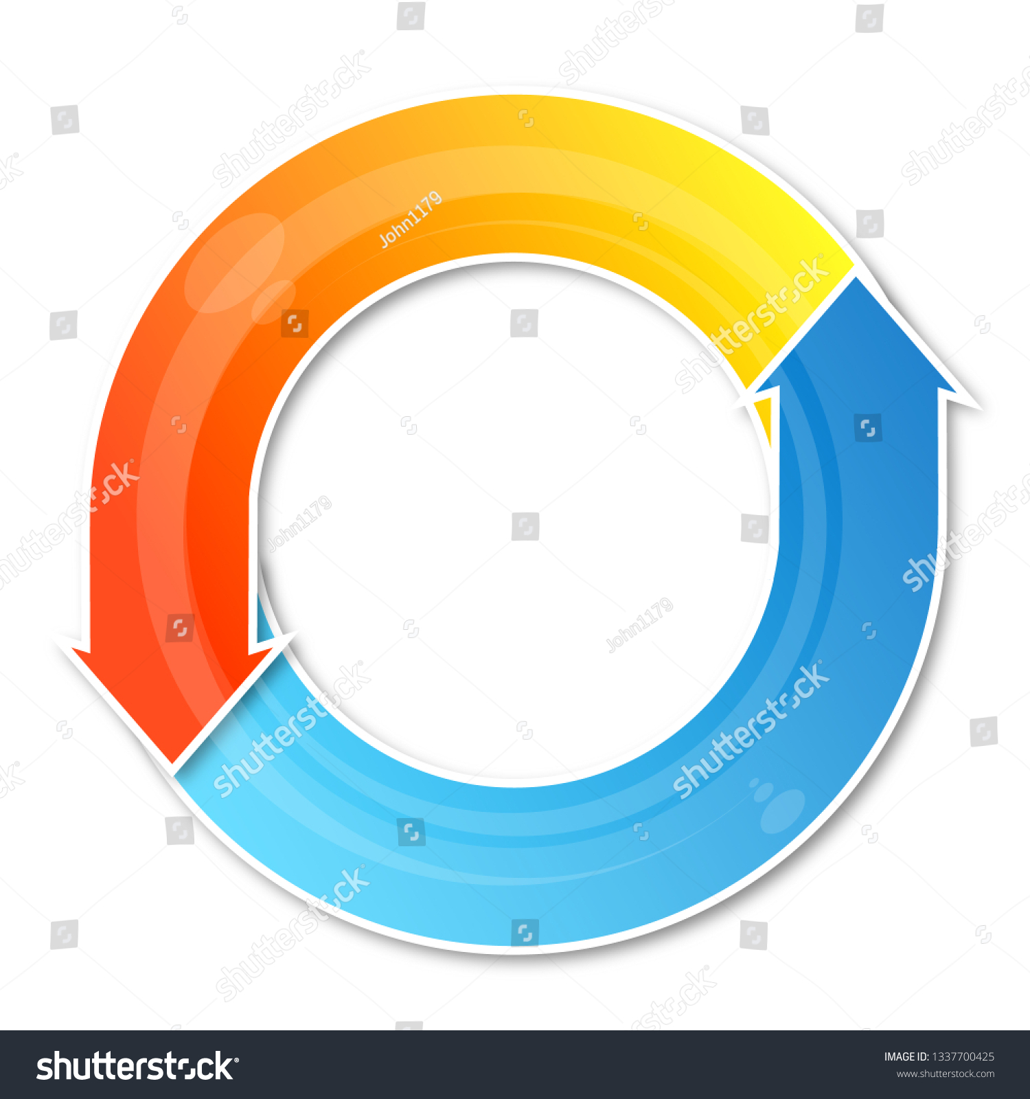 Heating Cooling Arrows Symbol: vector de stock (libre de regalías ...