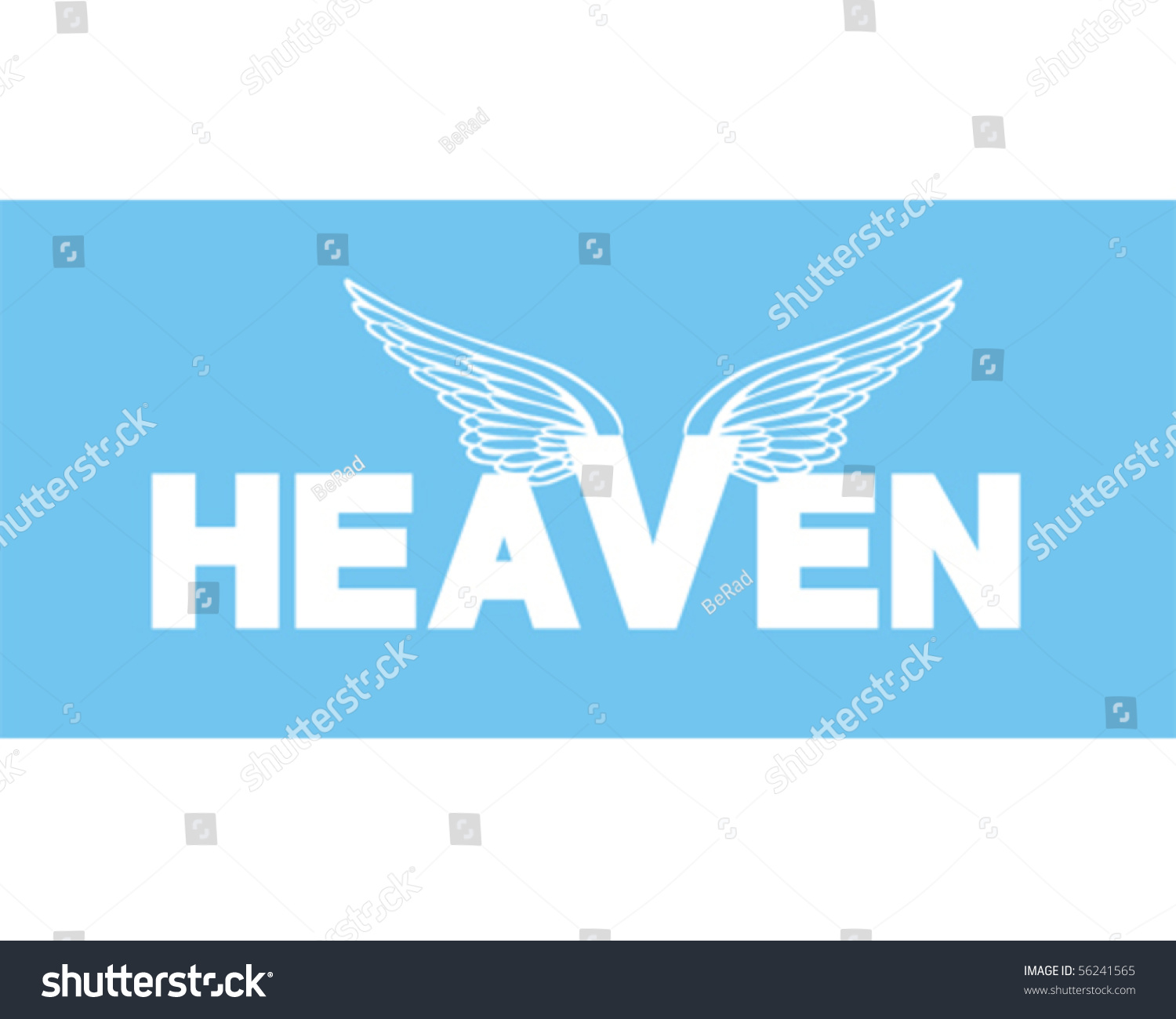 Heaven Word Stock Vector (Royalty Free) 56241565