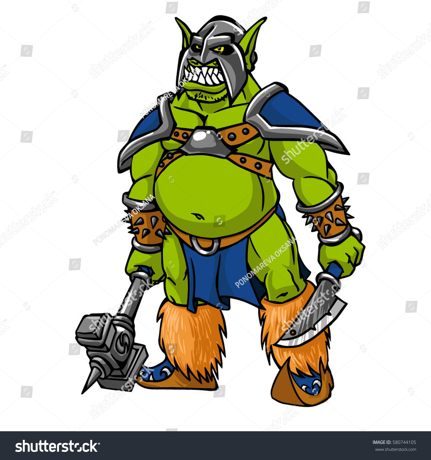 Heavy Armored Goblin: เวกเตอร์สต็อก (ปลอดค่าลิขสิทธิ์) 580744105 ...
