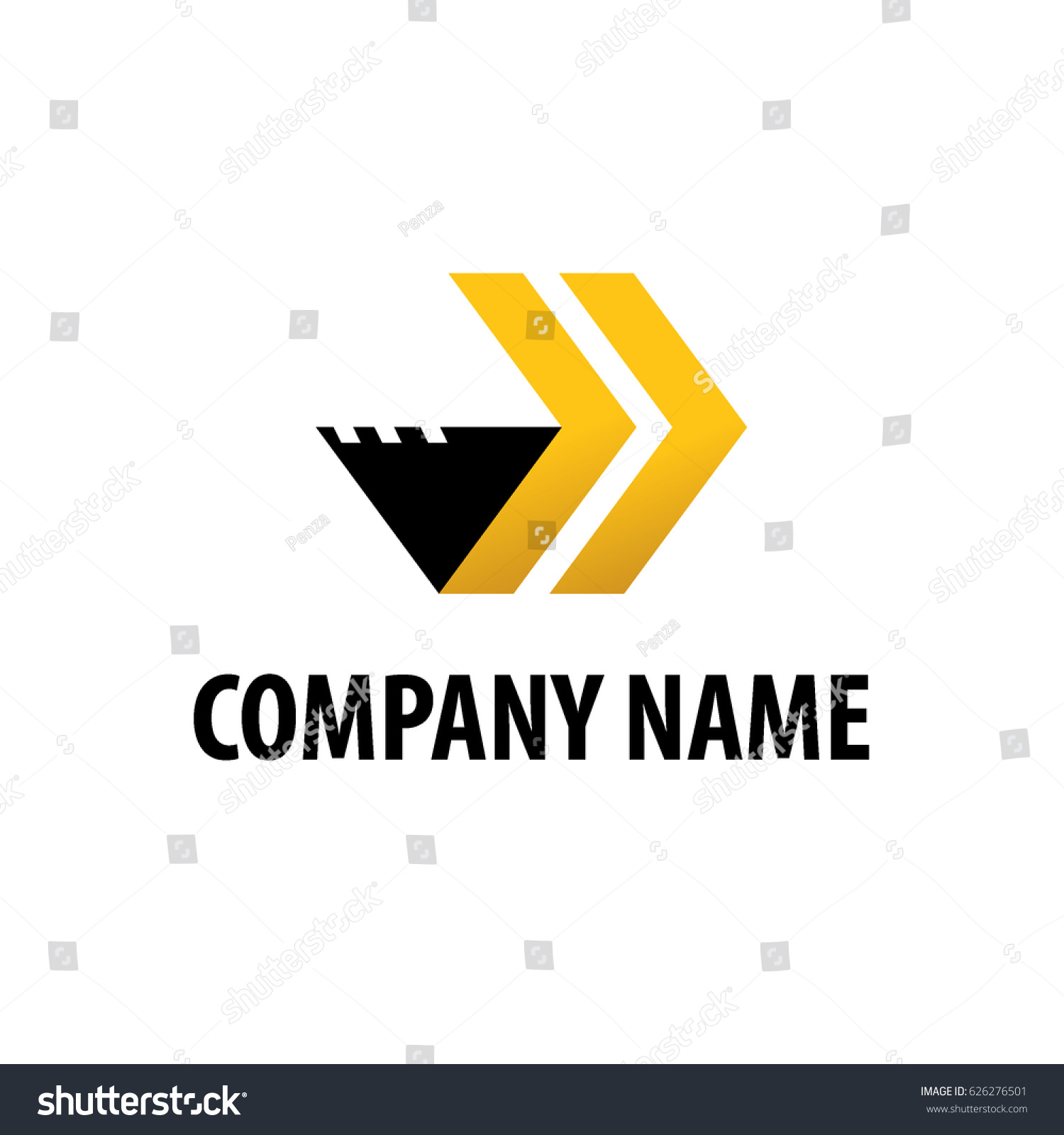 Heavy Equipment Emblem Logo Vector Stock Vector (Royalty Free) 626276501