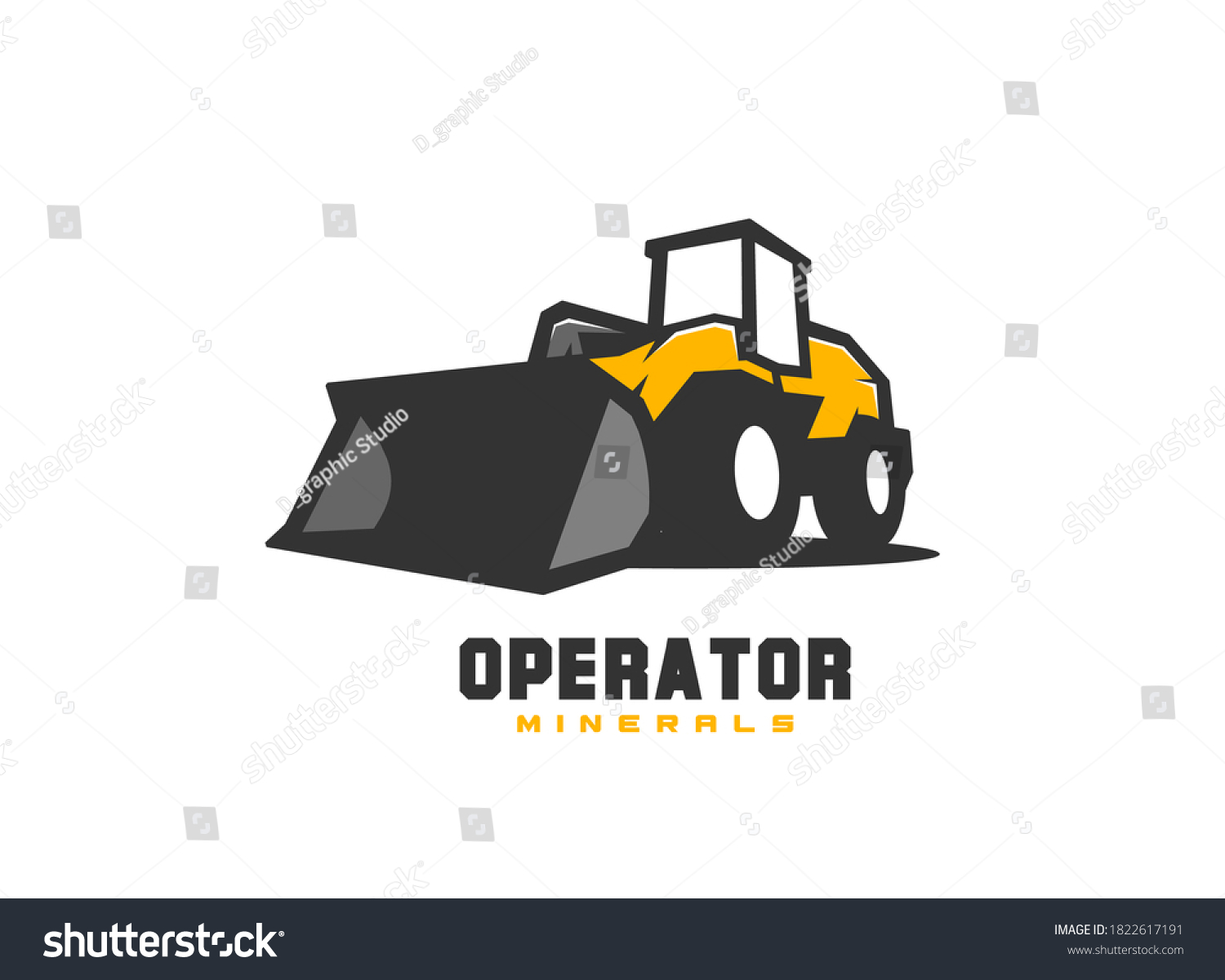 Heavy Equipment Logo Vector Construction Company Stock Vector (Royalty ...