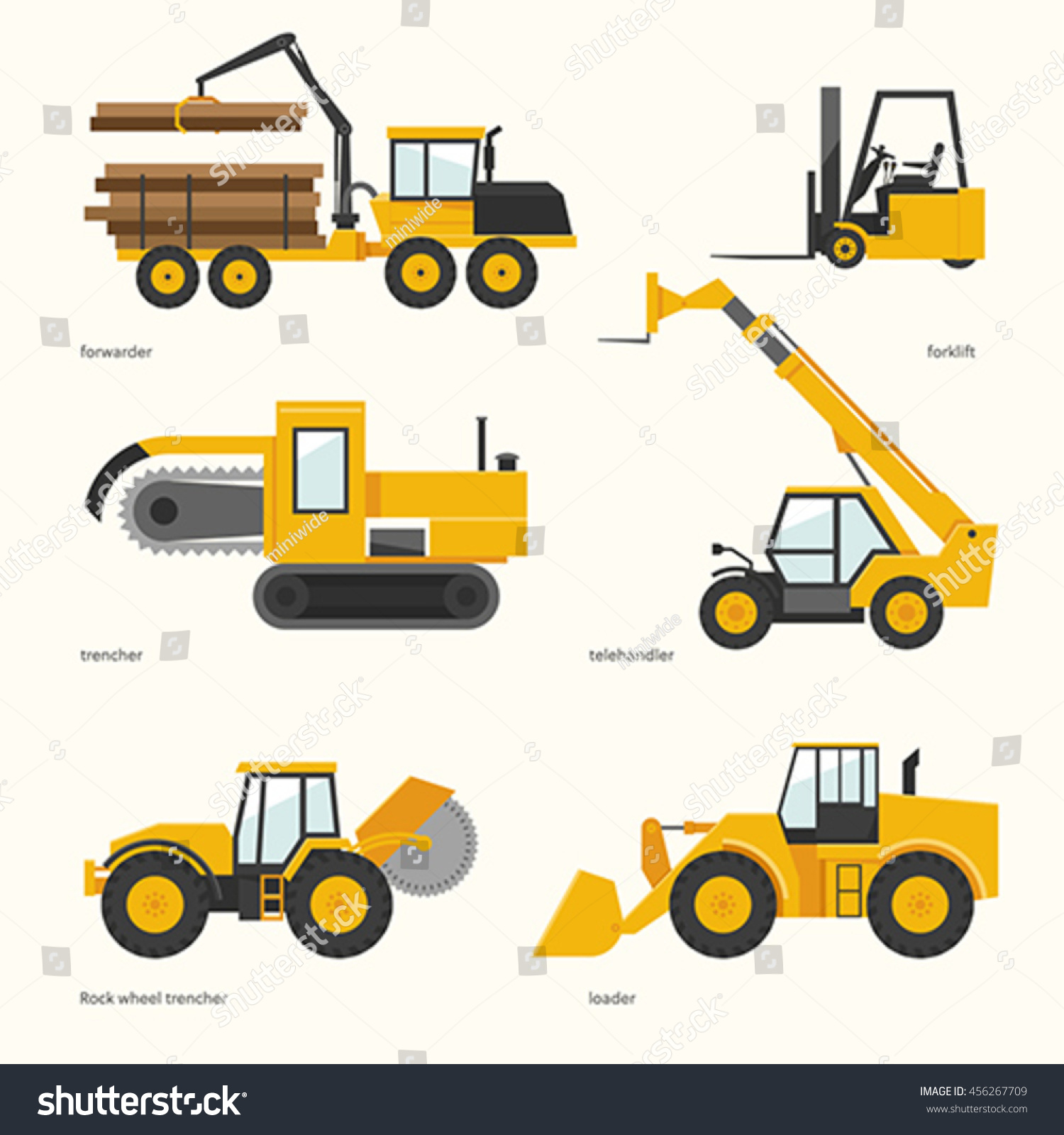 Heavy Equipment Vector Illustration: Vector có sẵn (miễn phí bản quyền ...